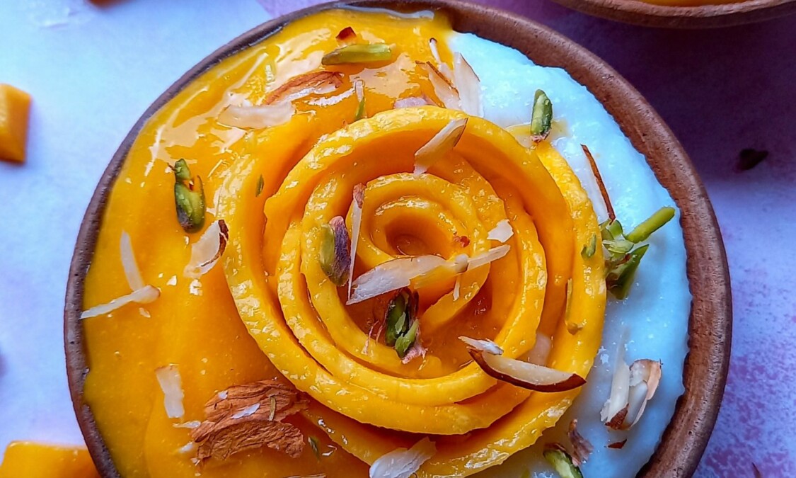 Mango phirni (how to make phirni recipe ) - Candid Treat