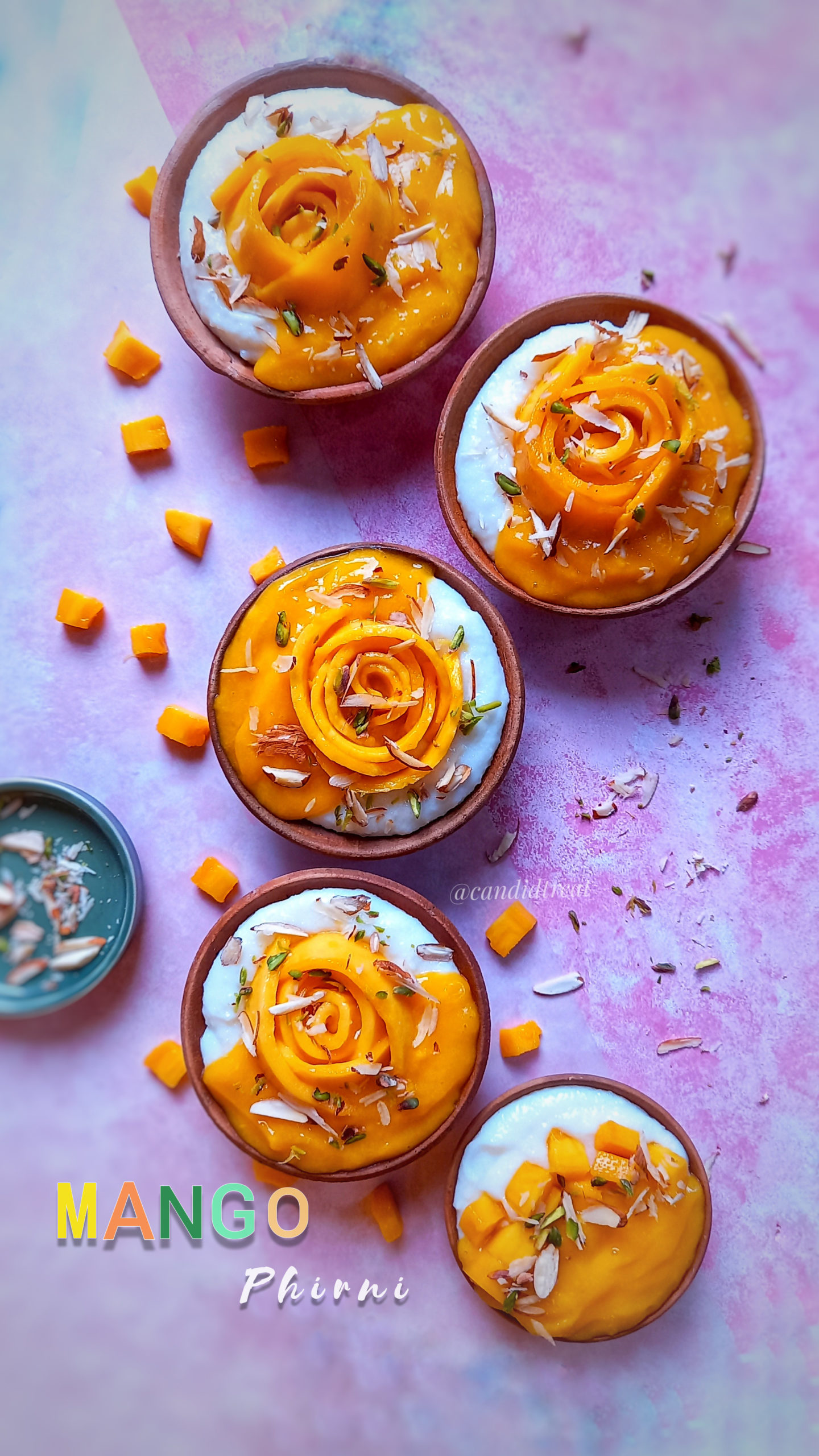 Mango phirni (how to make phirni recipe ) - Candid Treat