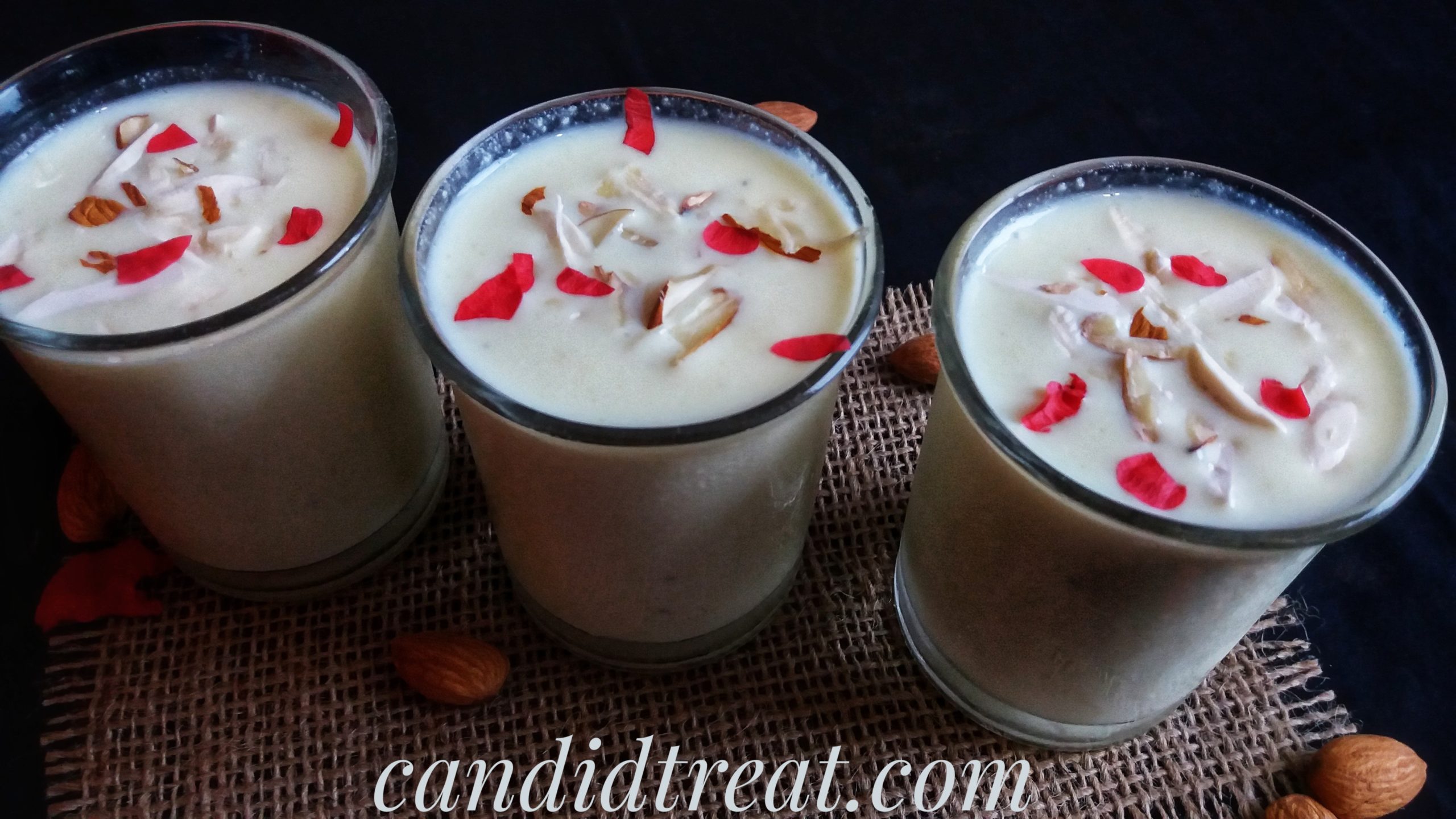 Almond Milkshake Recipe | How To Make Badam Milkshake – Candid Treat