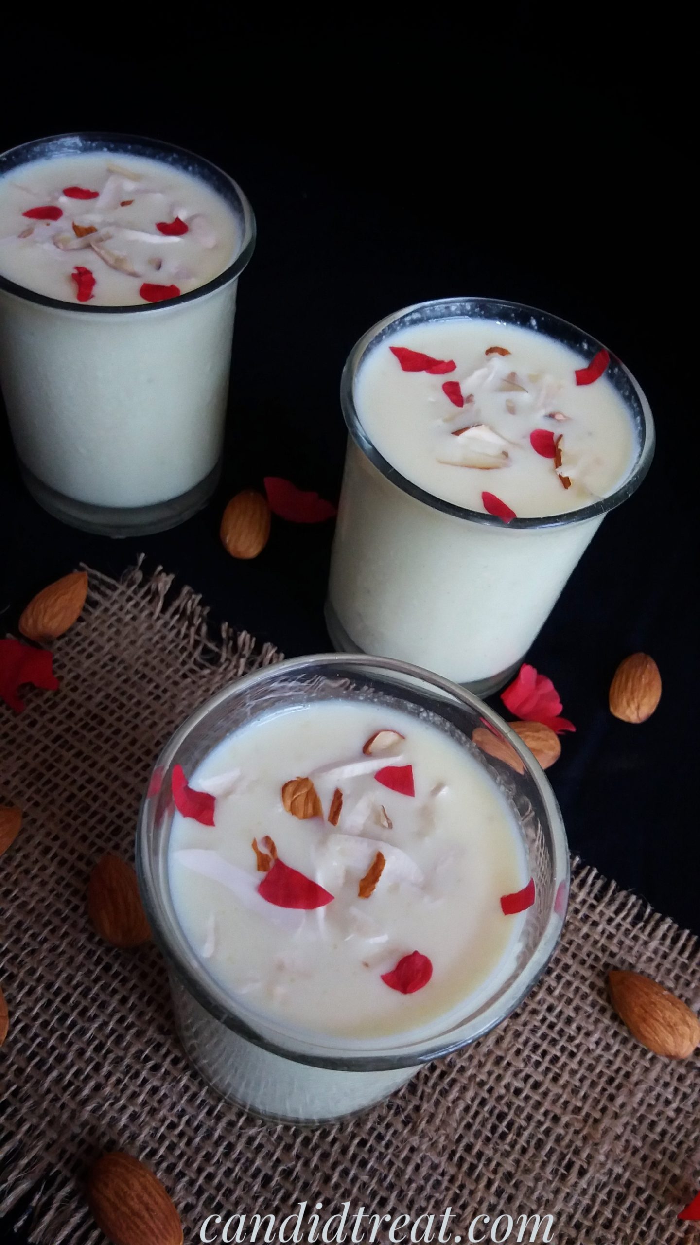 Almond Milkshake Recipe | How To Make Badam Milkshake – Candid Treat