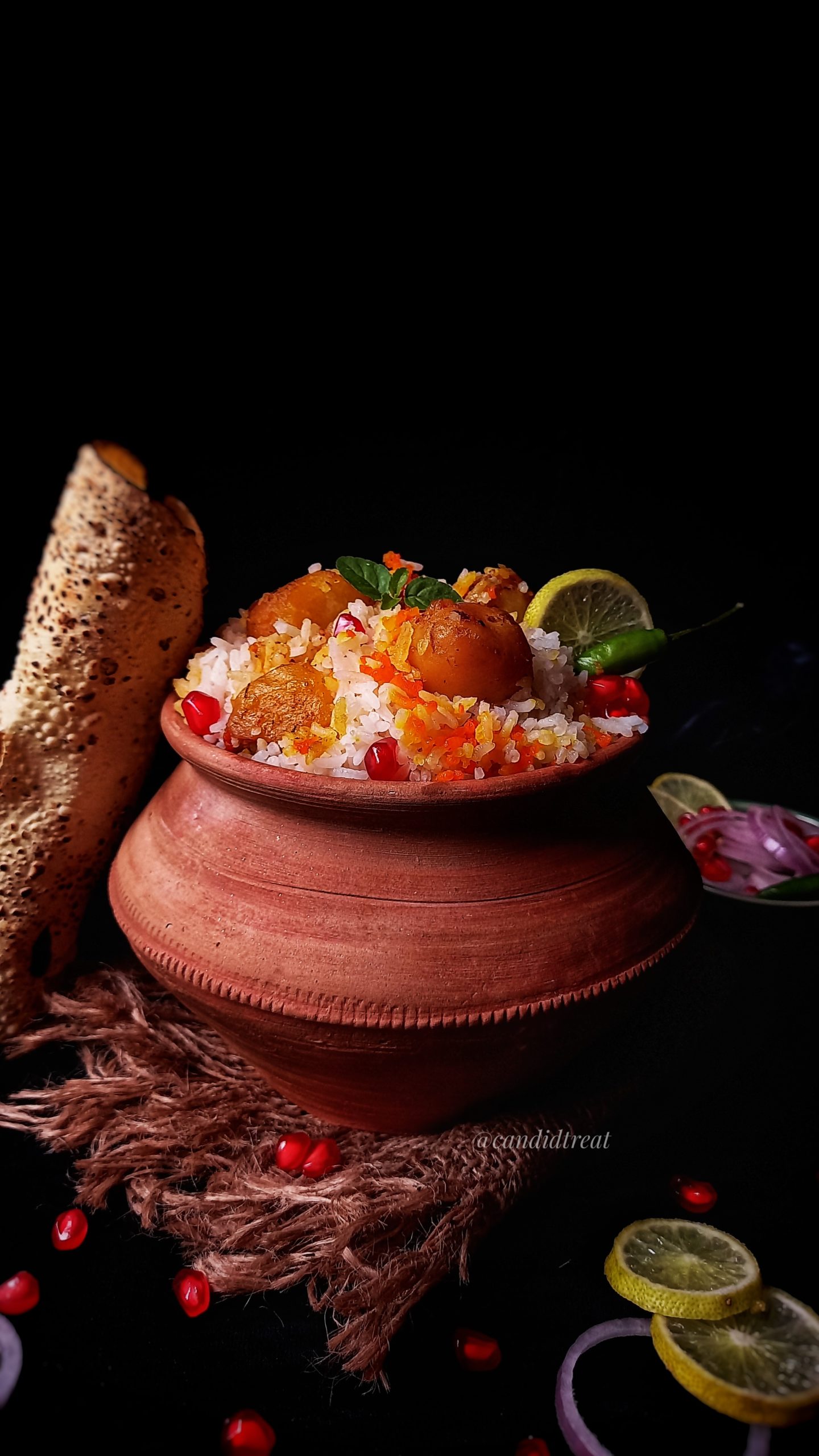 Aloo Dum Biryani |Potato Biryani - Candid Treat