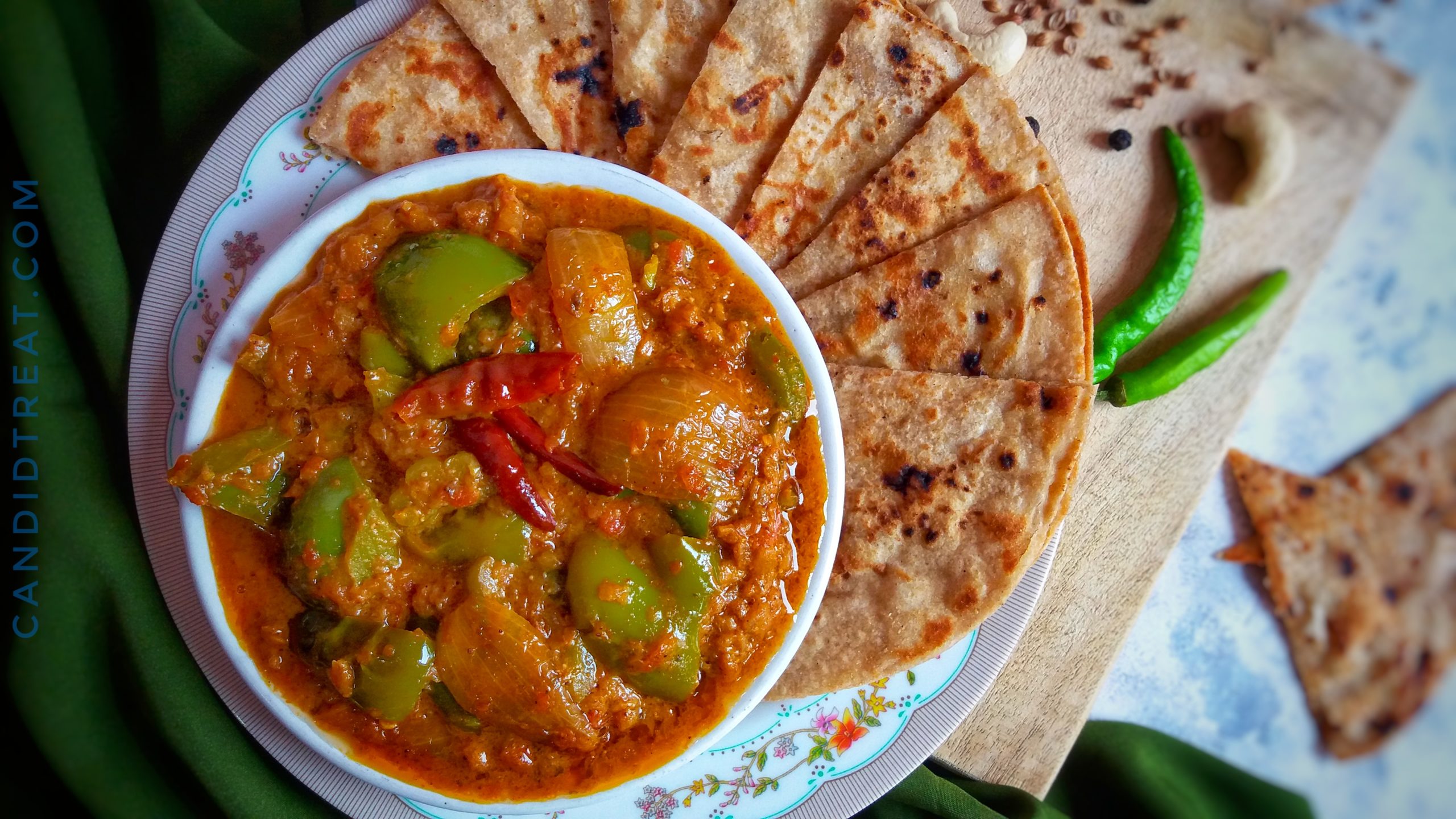 Capsicum Curry Recipe |Capsicum Masala Curry - Candid Treat
