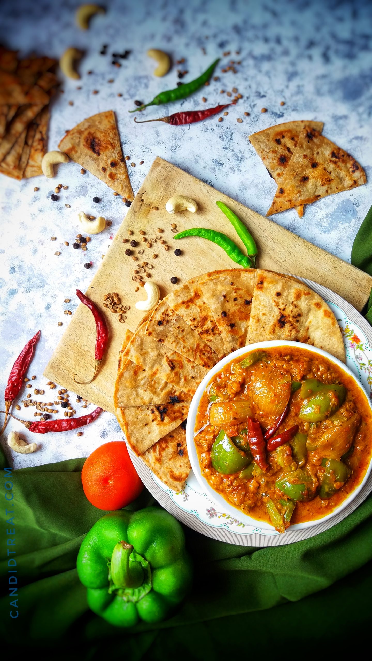 Capsicum Curry Recipe |Capsicum Masala Curry - Candid Treat