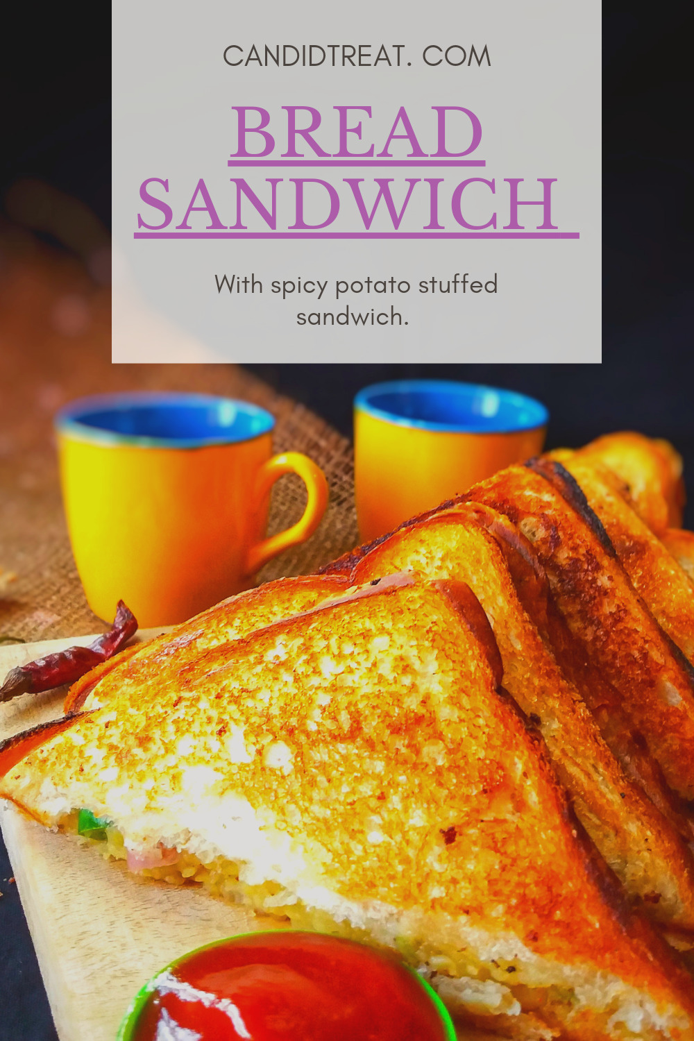 Potato Sandwich Recipe | How To Make Potato Sandwich - Candid Treat