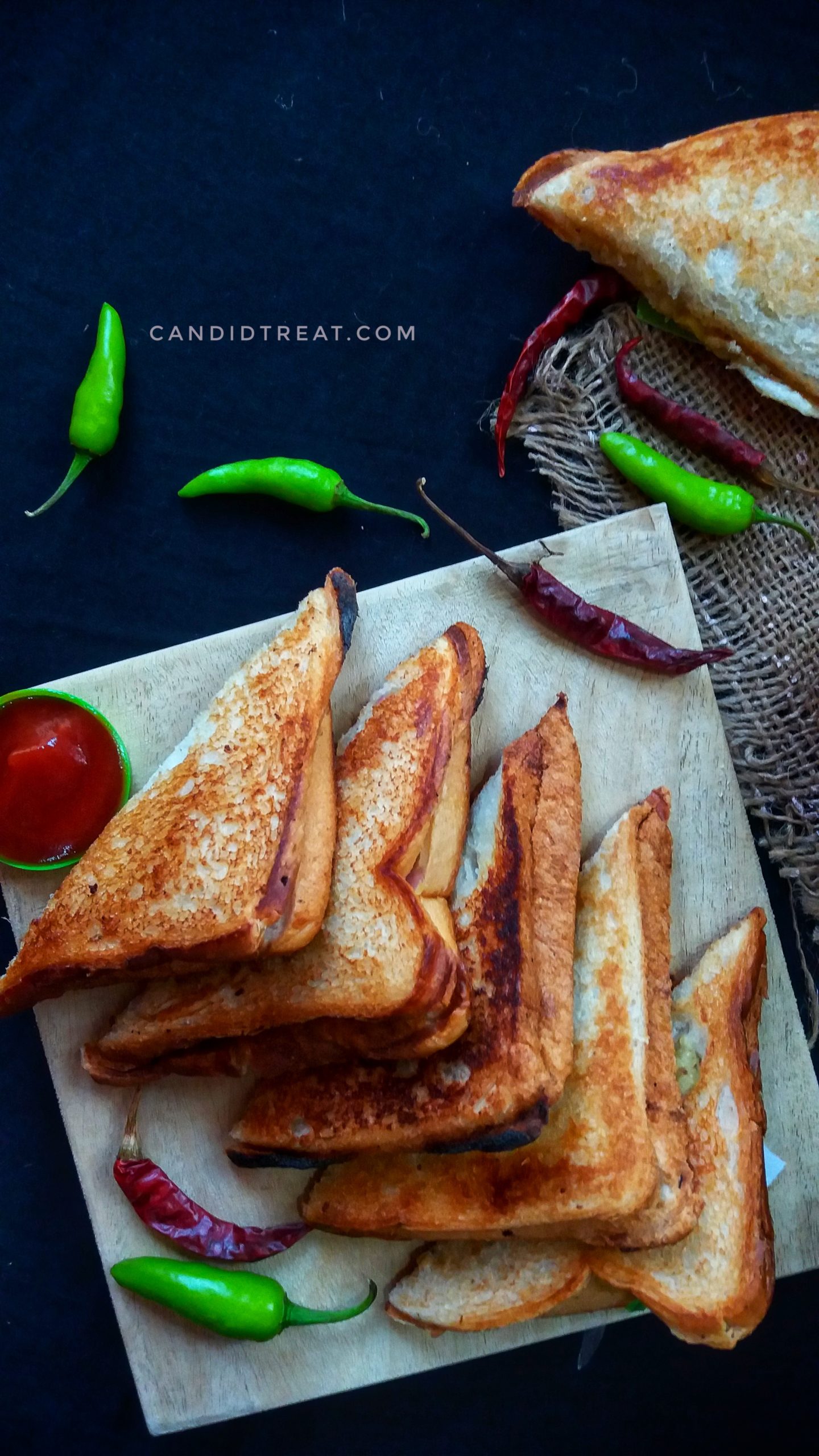 Potato Sandwich Recipe | How To Make Potato Sandwich - Candid Treat