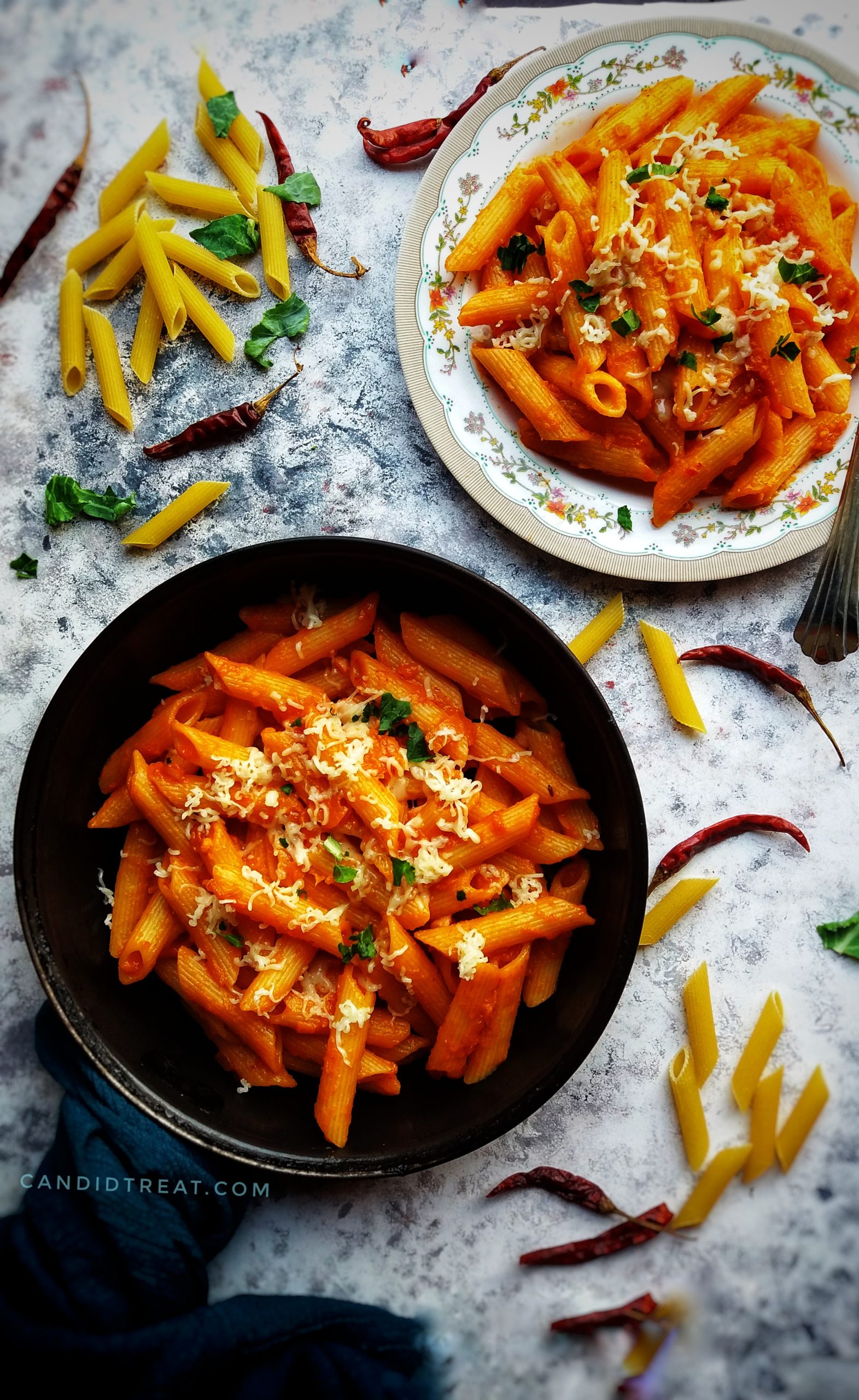 Red Sauce Pasta | How To Make Pasta? - Candid Treat