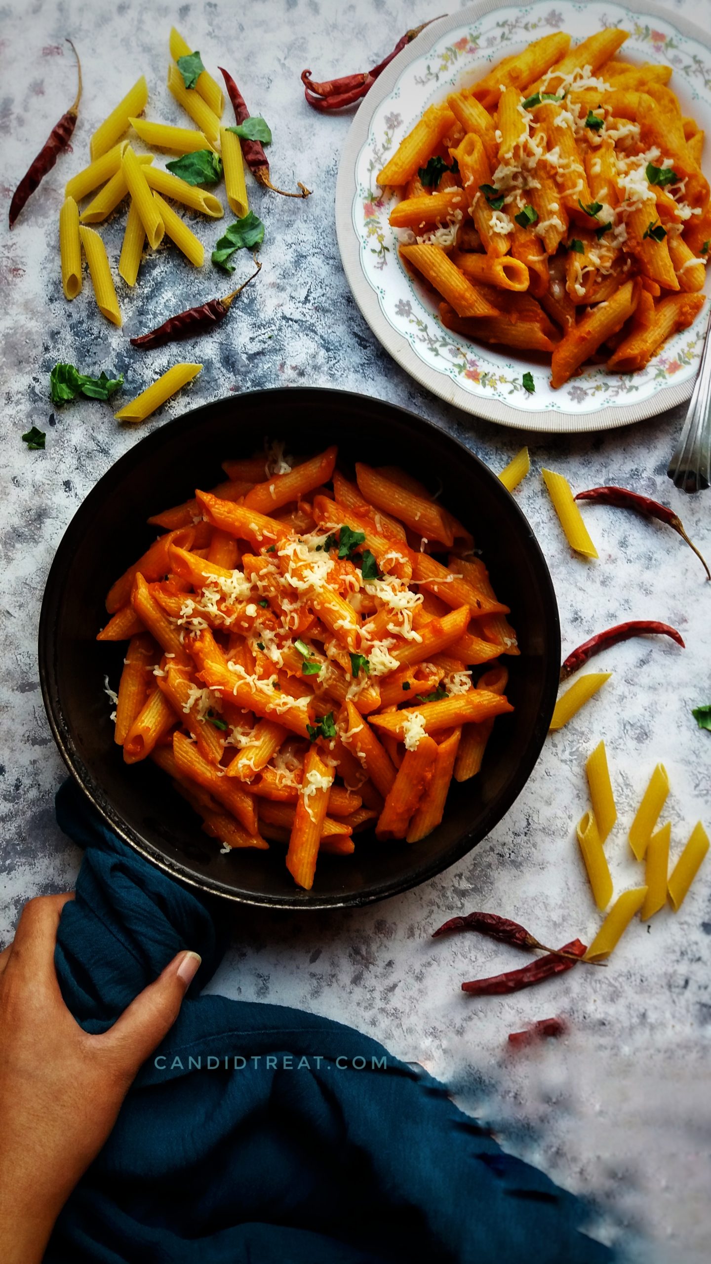 Red Sauce Pasta | How To Make Pasta? - Candid Treat