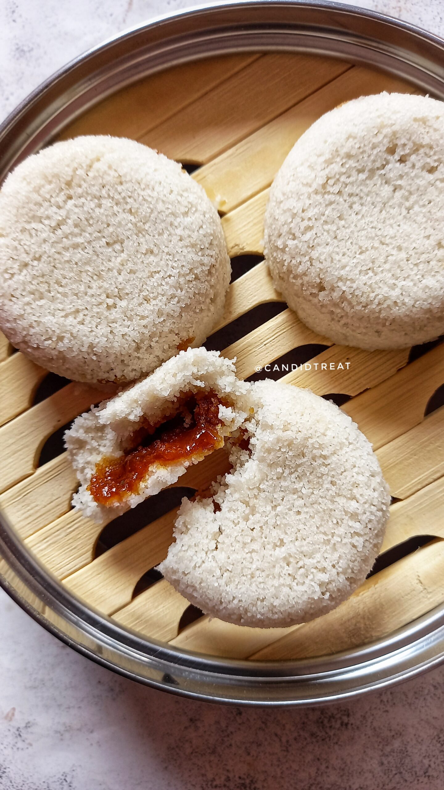 Bhapa pitha | Steamed rice cake - Candid Treat