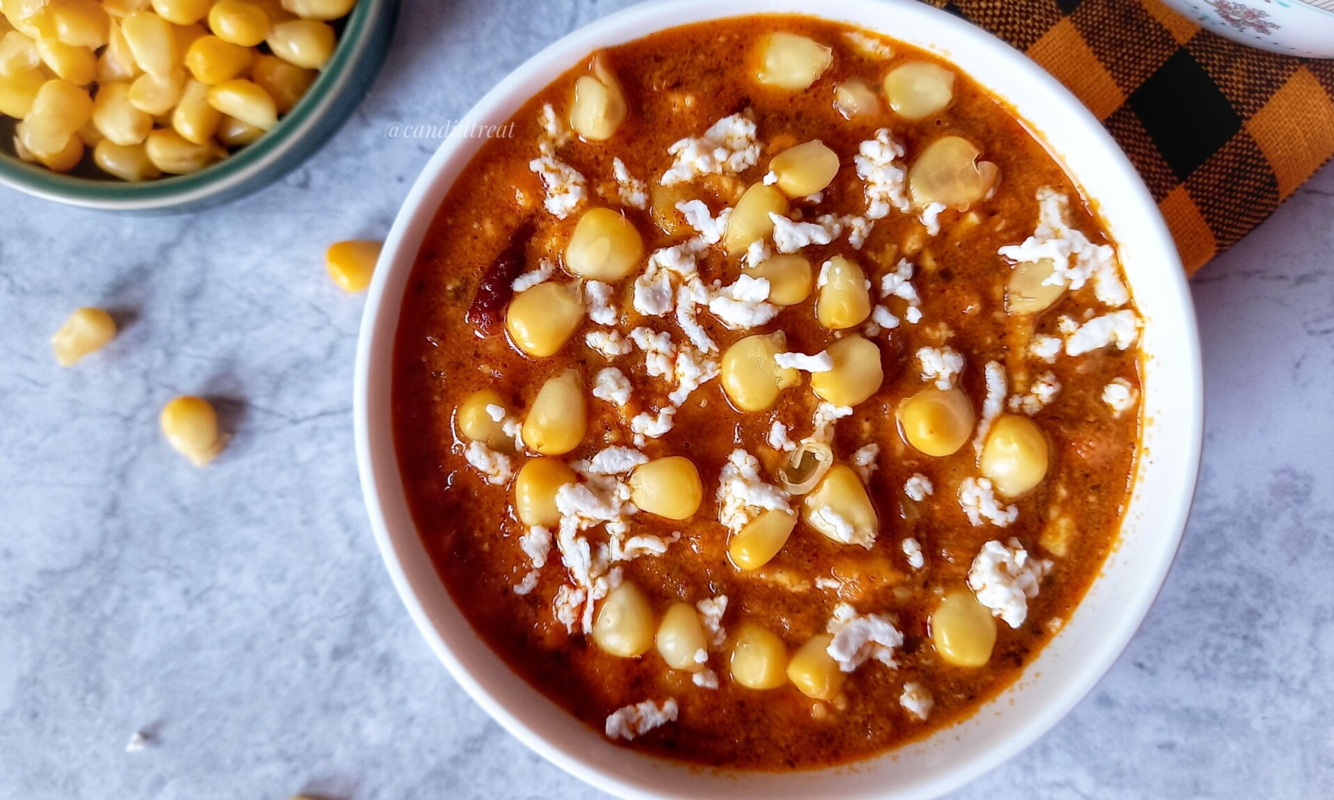 Corn Curry | Sweet Corn Curry | Restaurant-style curry - Candid Treat