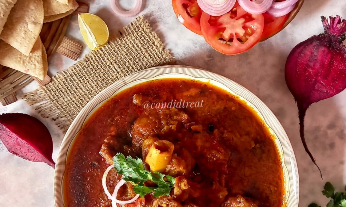 Champaran Mutton Curry | Easy Mutton Curry - Candid Treat