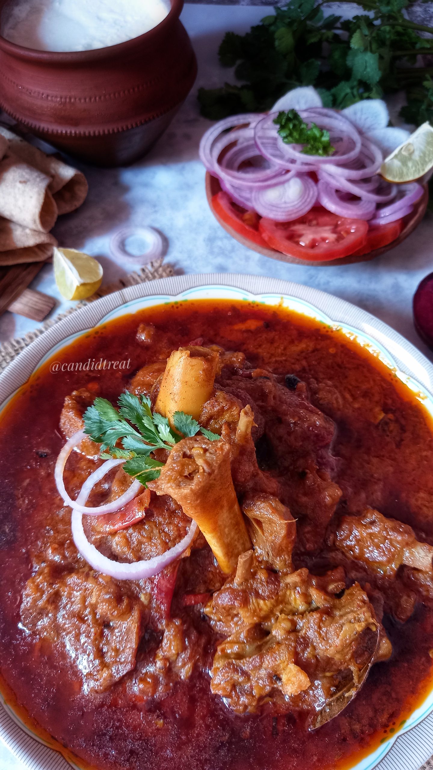 Champaran Mutton Curry | Easy Mutton Curry - Candid Treat