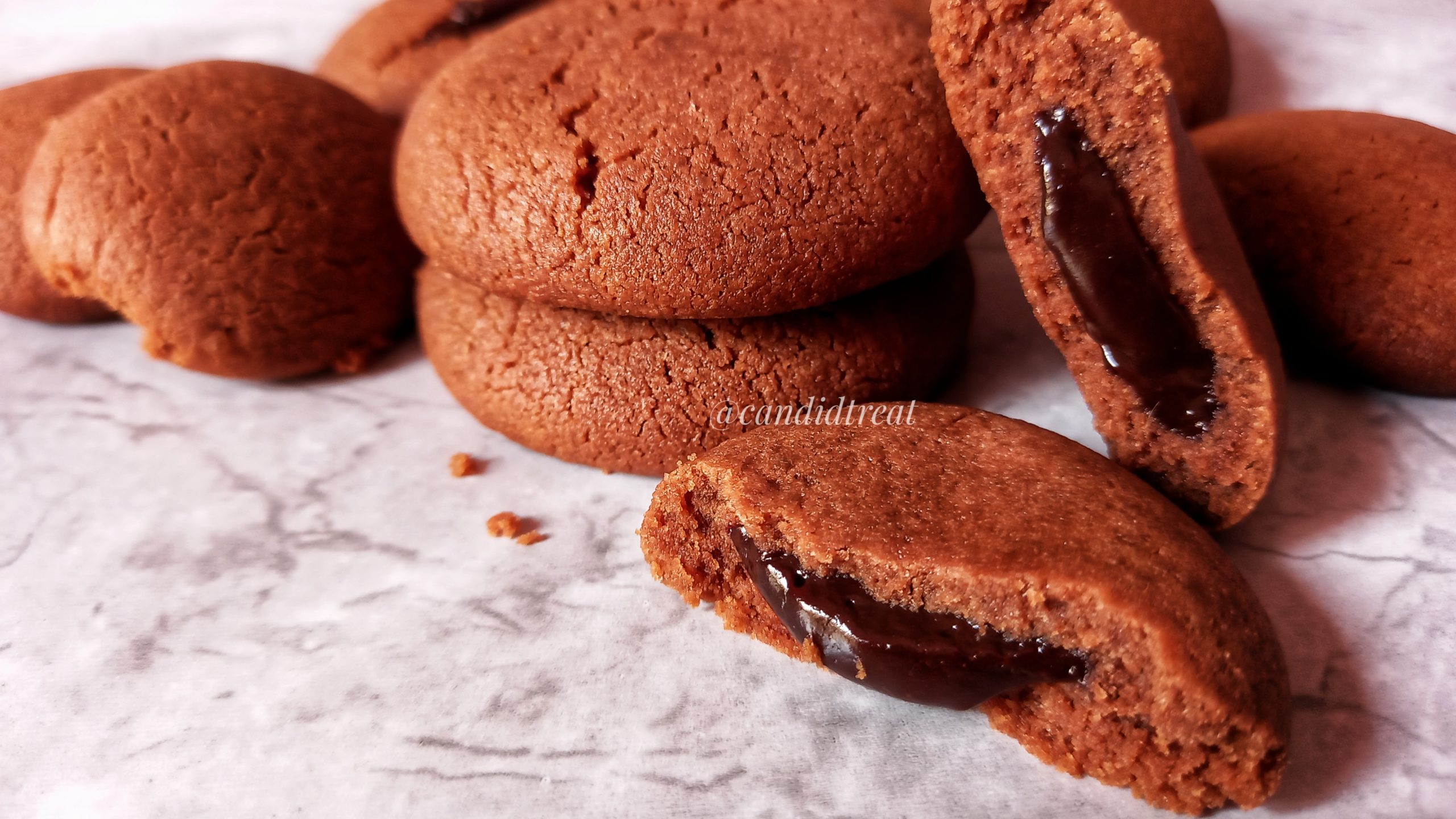Chocolate Filled Cookies | Best Cookie Recipe - Candid Treat