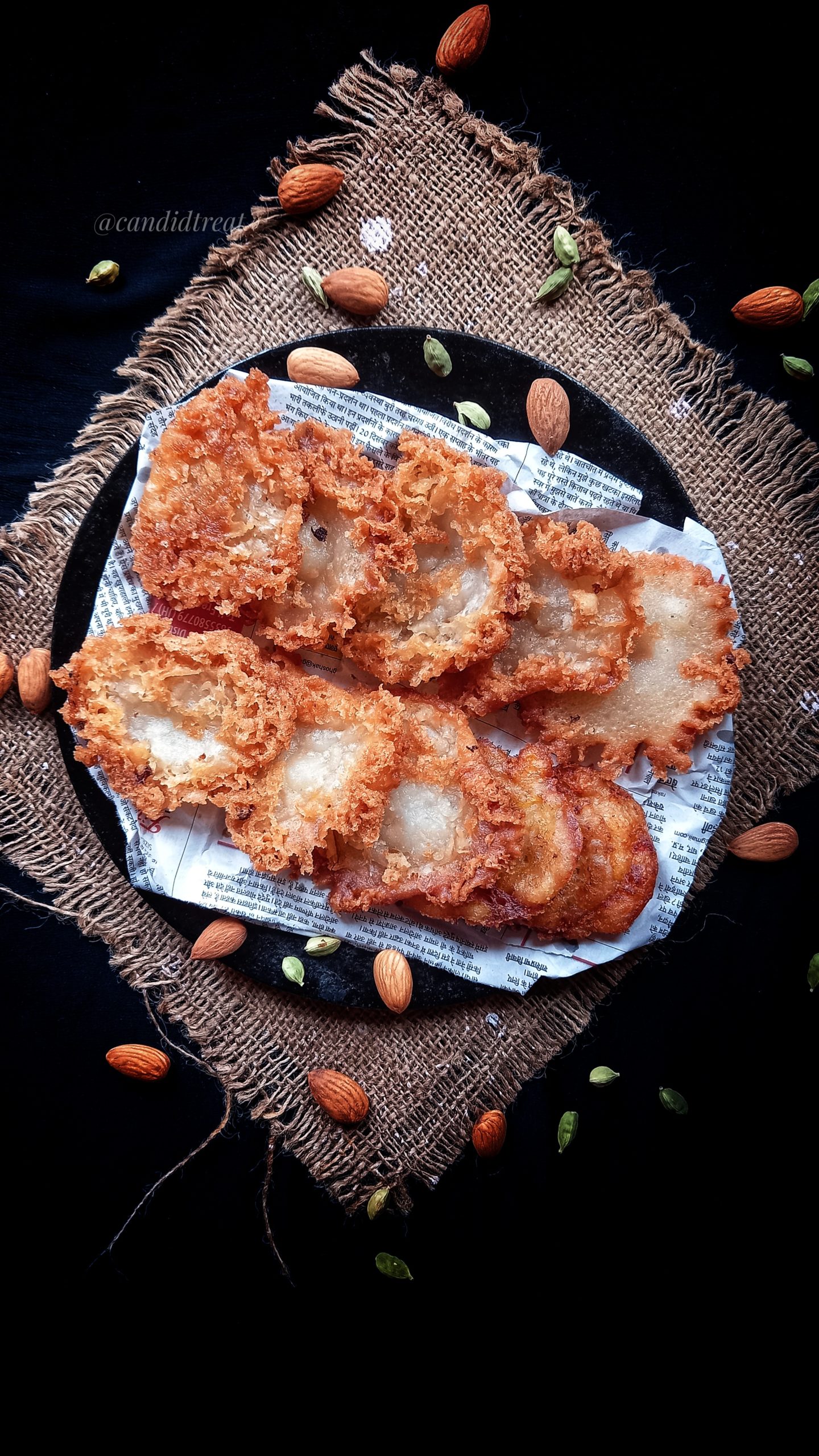 Crispy Pua Recipe | Fried Pancake Recipe - Candid Treat