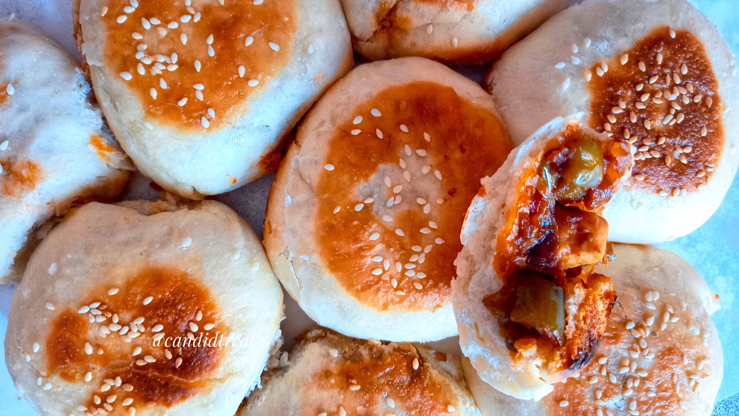 Paneer Stuffed Buns | Stuffed Buns Recipe - Candid Treat