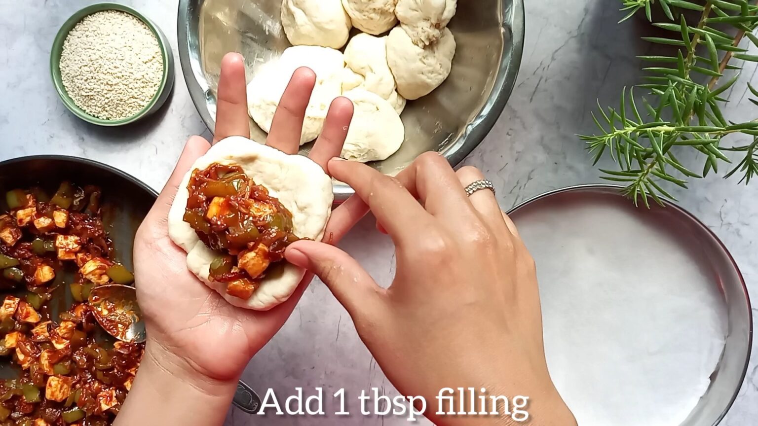 Paneer Stuffed Buns | Stuffed Buns Recipe - Candid Treat