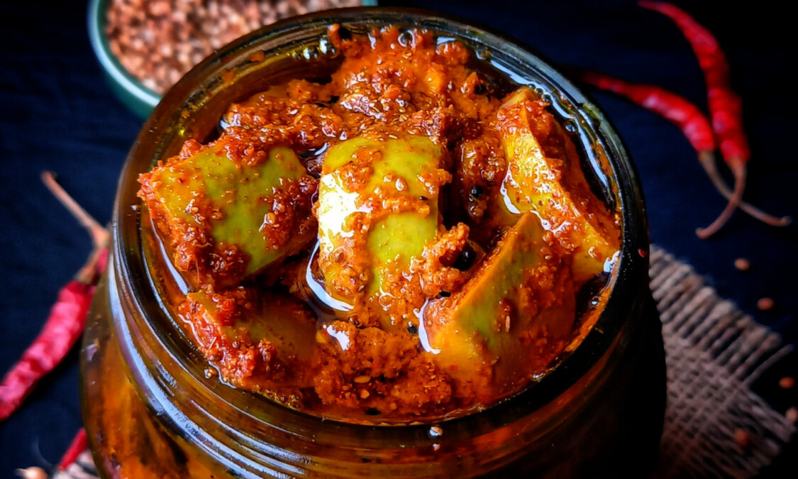 Aam Ka Achar Recipe | Raw Mango pickle - Candid Treat