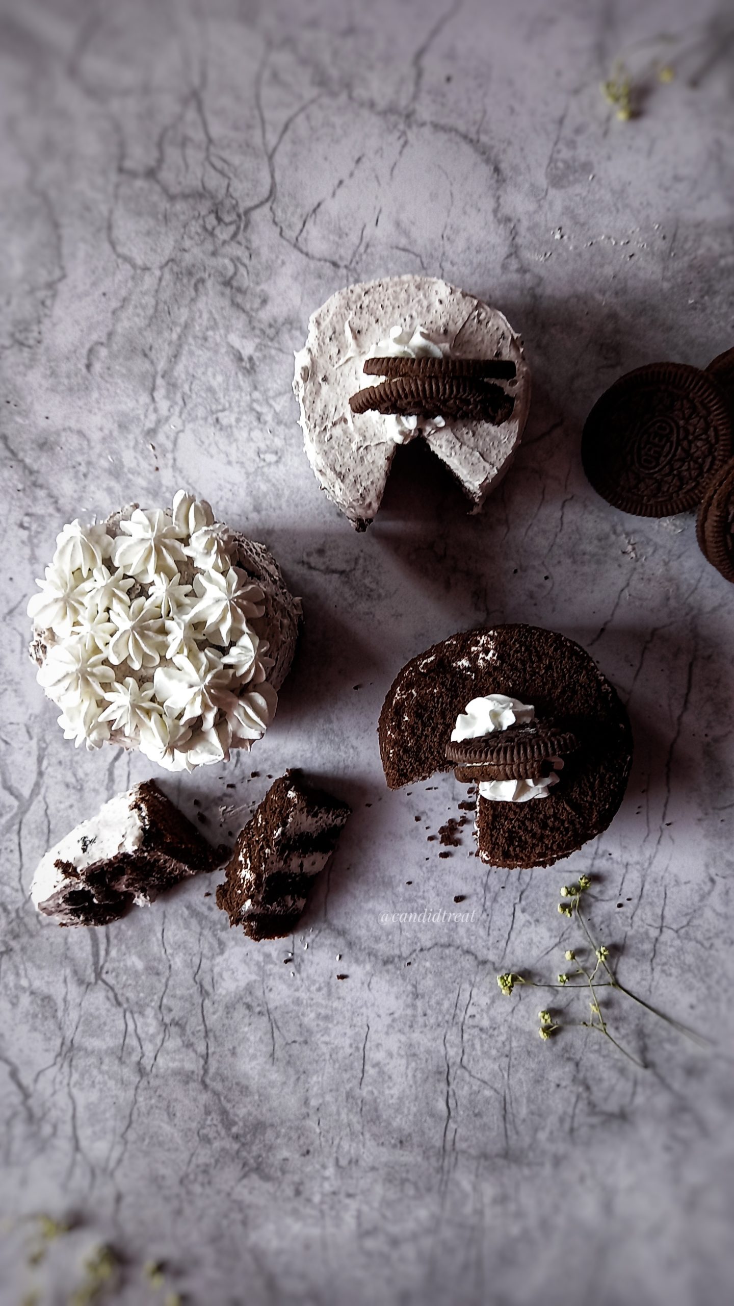 Oreo Biscuit Cake | No Oven Oreo Cake - Candid Treat