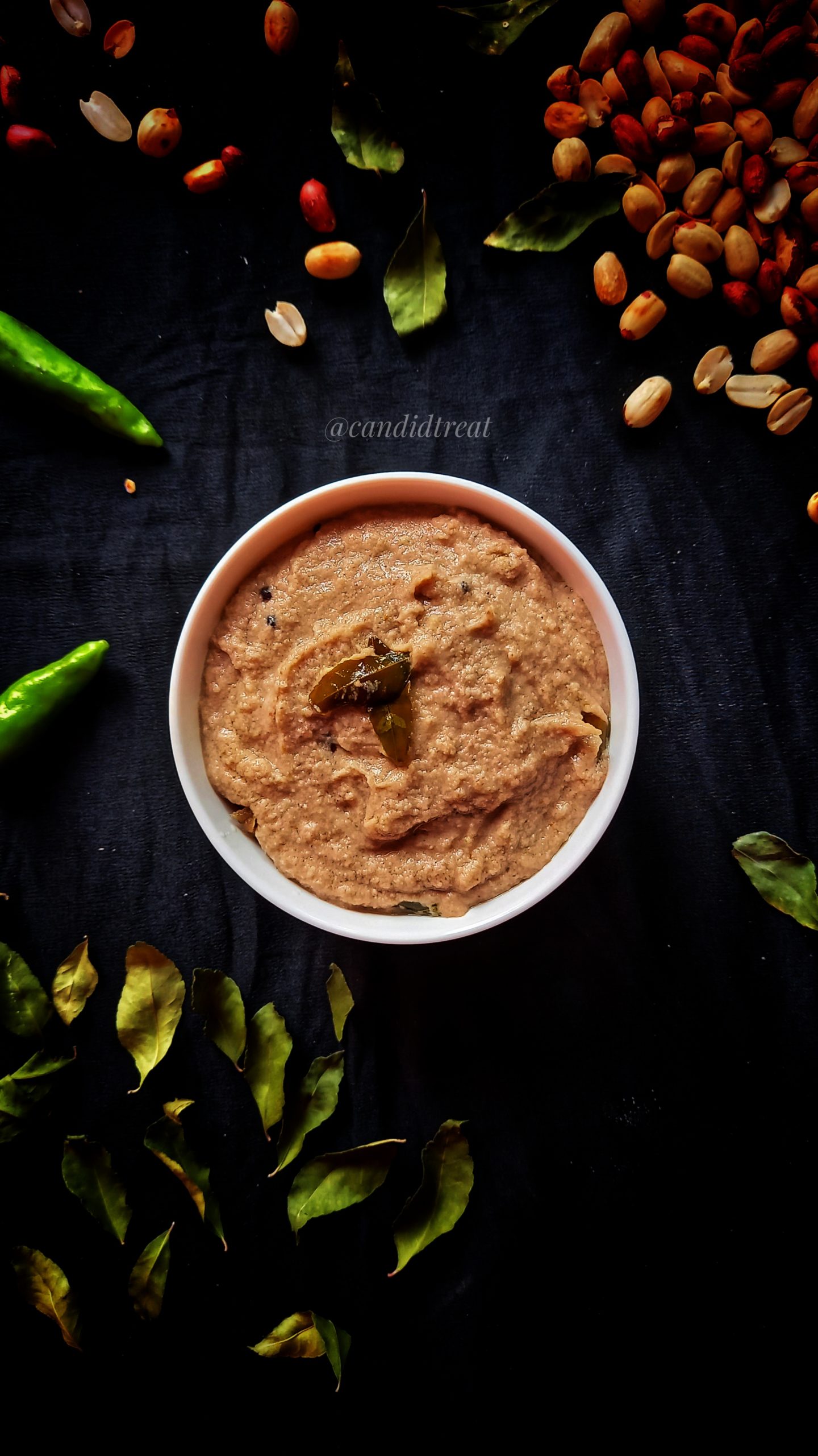 Peanut Chutney | Groundnut Chutney - Candid Treat