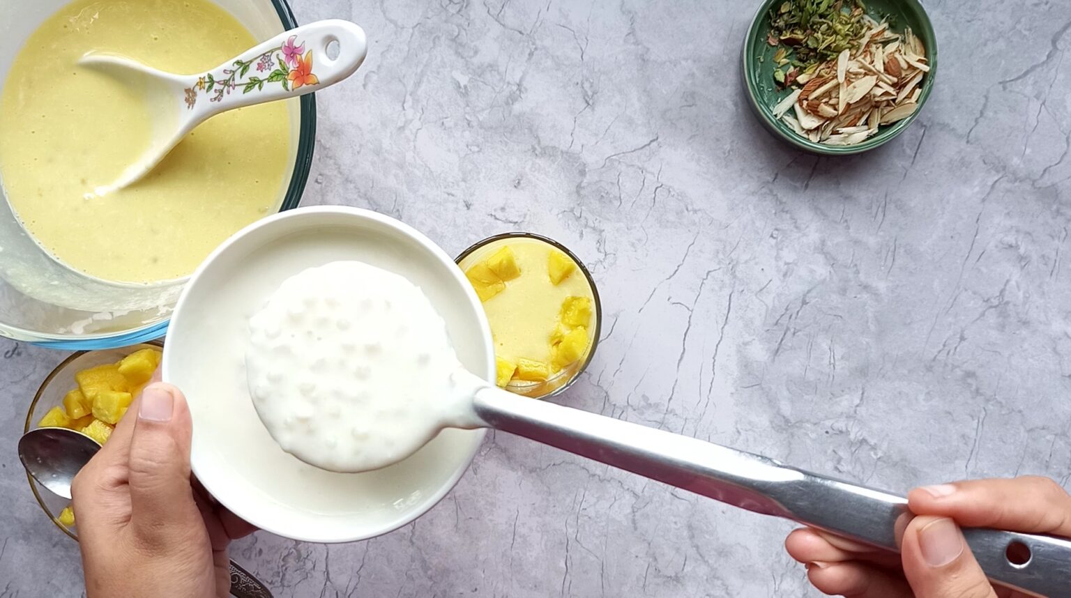 Mango Sago Pudding | Mango Tapioca Pudding - Candid Treat