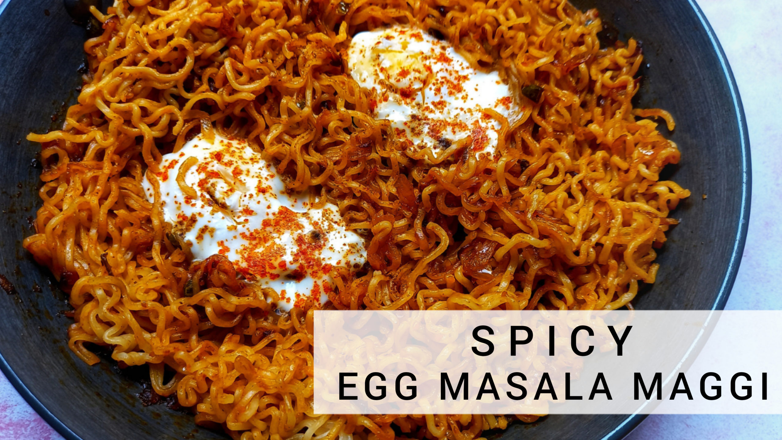 Spicy, Dry Maggi Masala Recipe With Eggs - Candid Treat