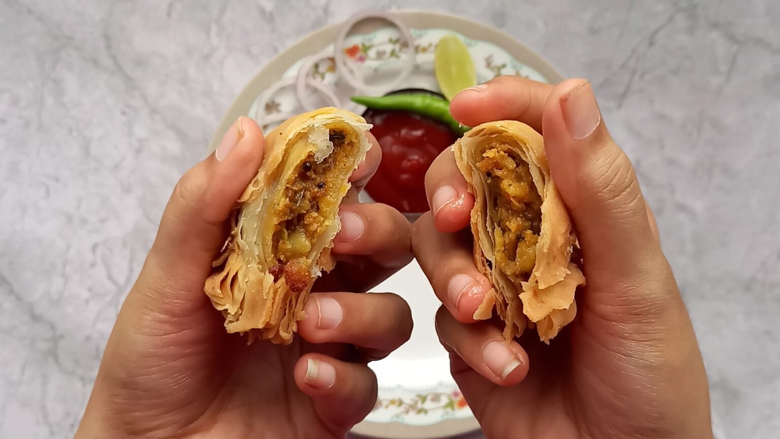 Japani Samosa | Punjbi Samosa With Layers | Satpura – Candid Treat