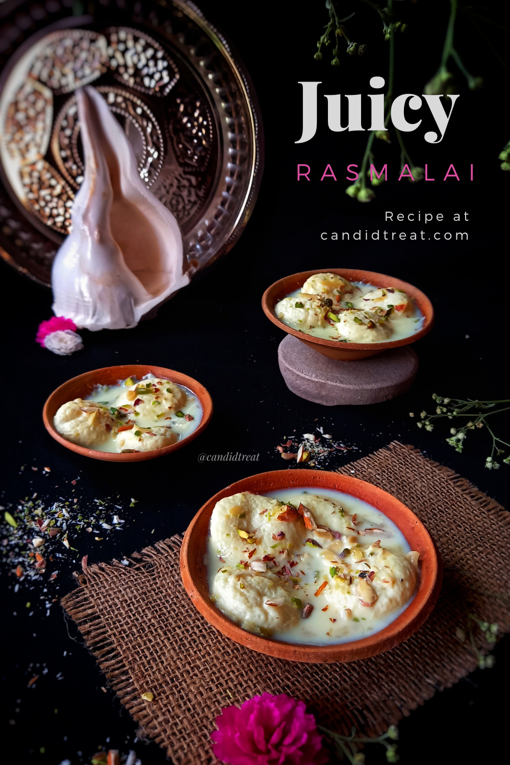 Rasmalai Recipe | How to make juicy rasmalai - CandidTreat