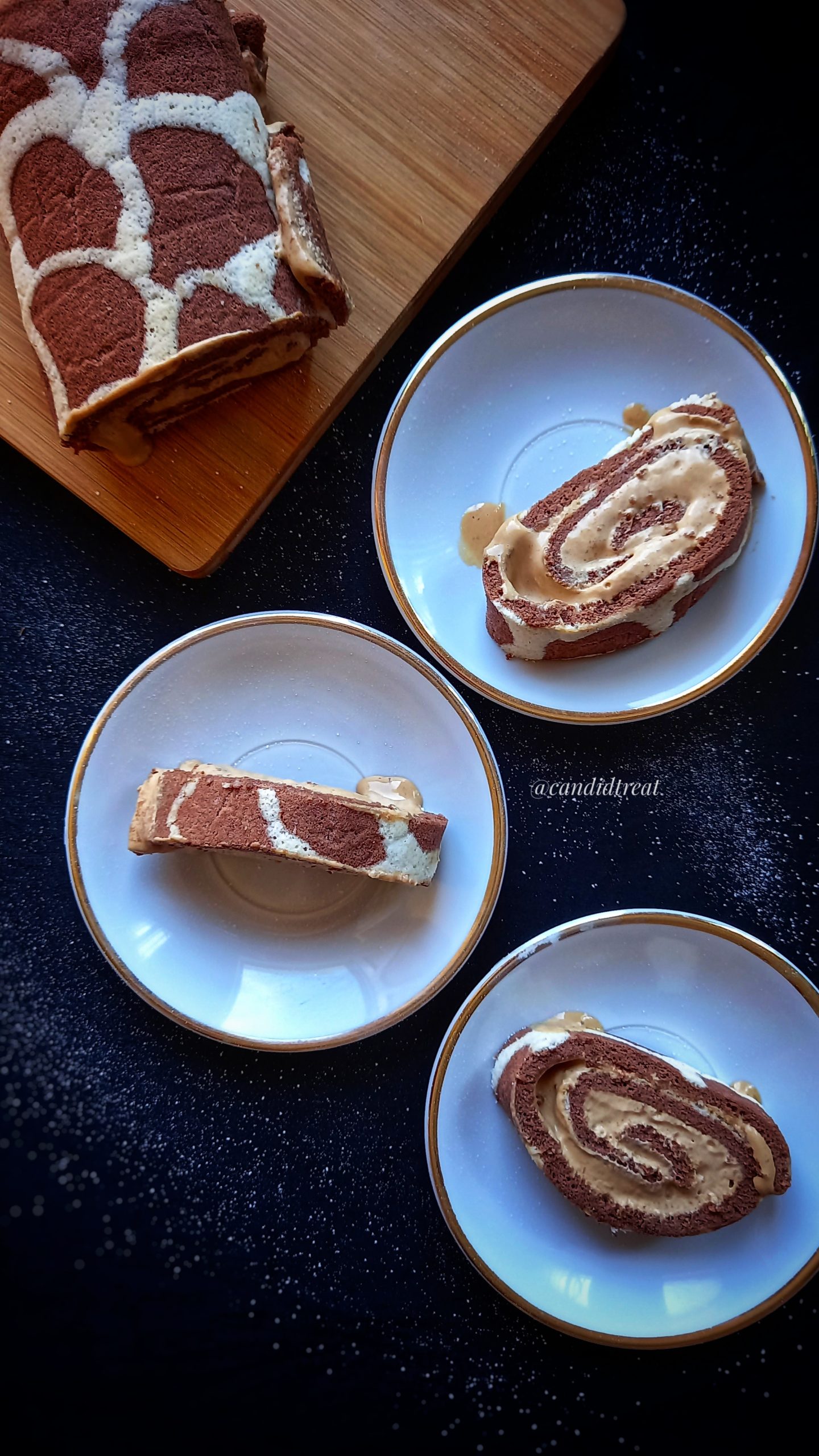 Ice Cream Swiss roll Cake | Swiss roll recipe - Candid Treat