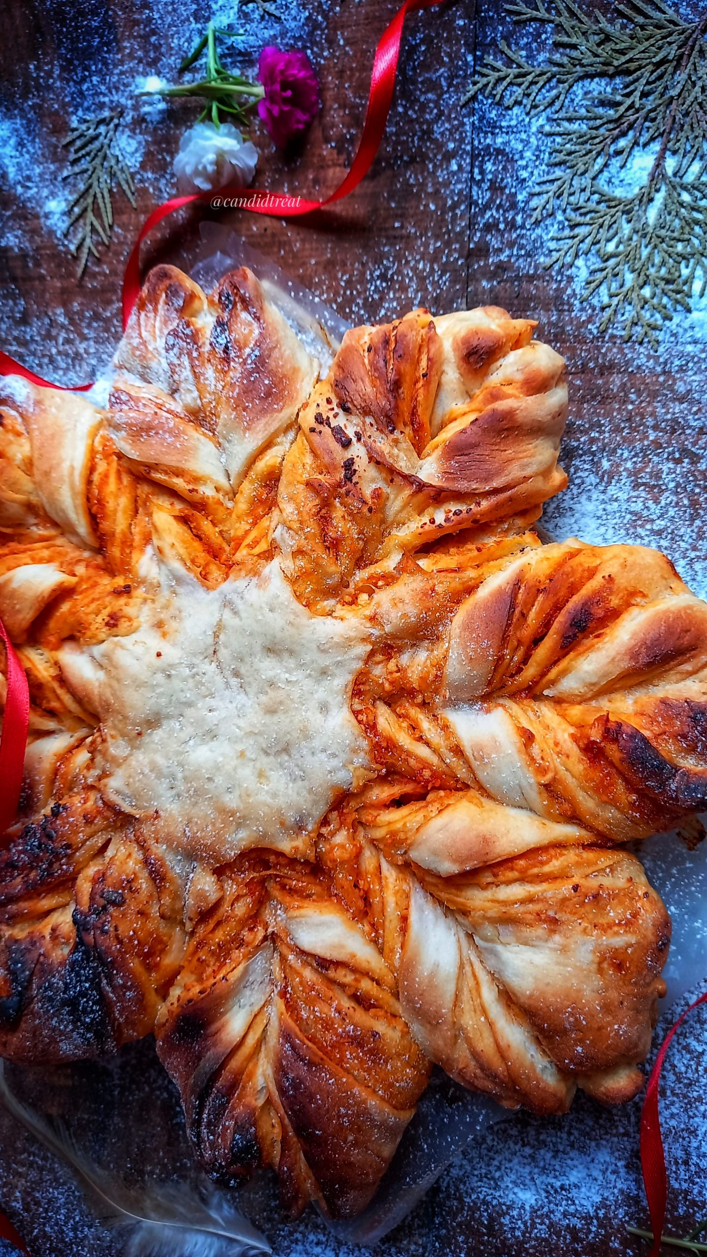 Star bread | How to make Star Bread - Candid Treat