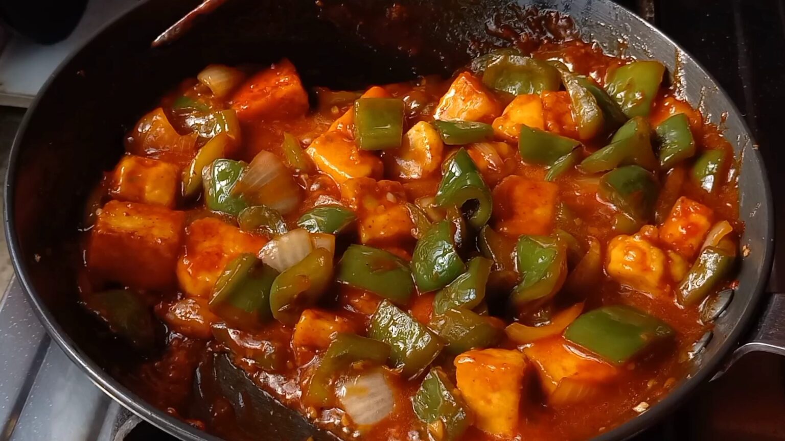Chilli Paneer | Dry or Garvy Chilli Paneer - Candid Treat