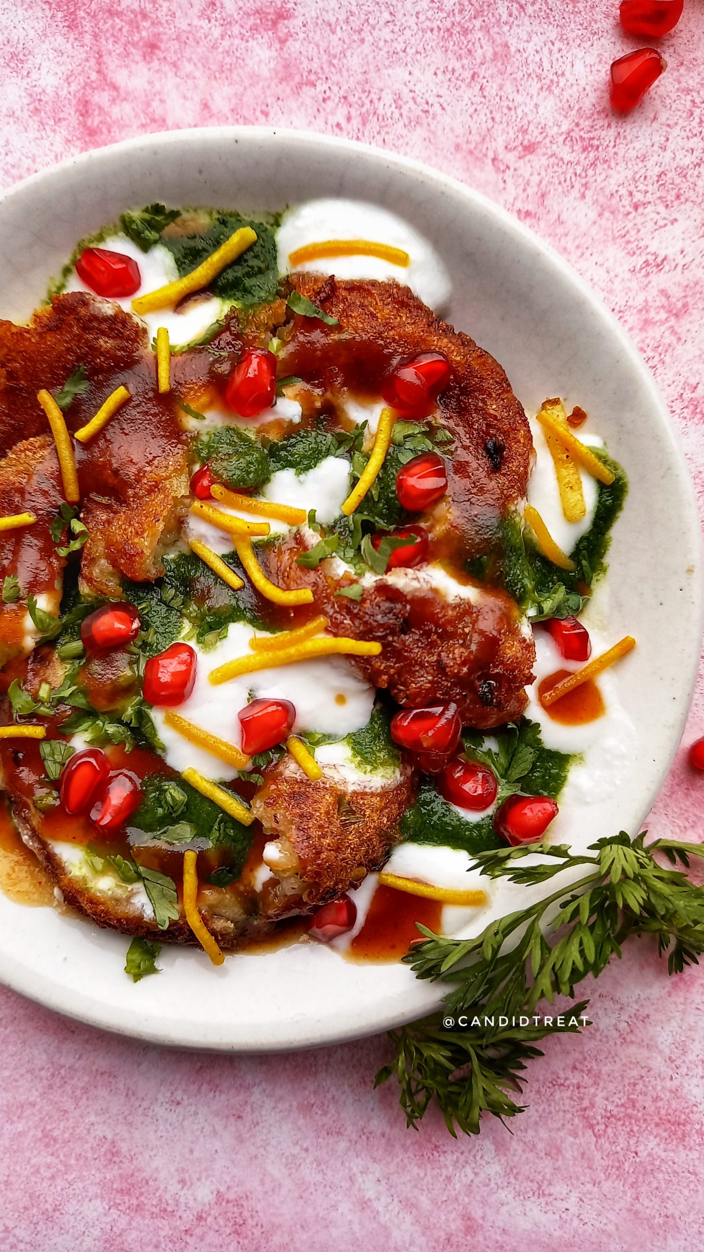 Aloo Tikki Chaat | Tikki Chaat Recipe - Candid Treat