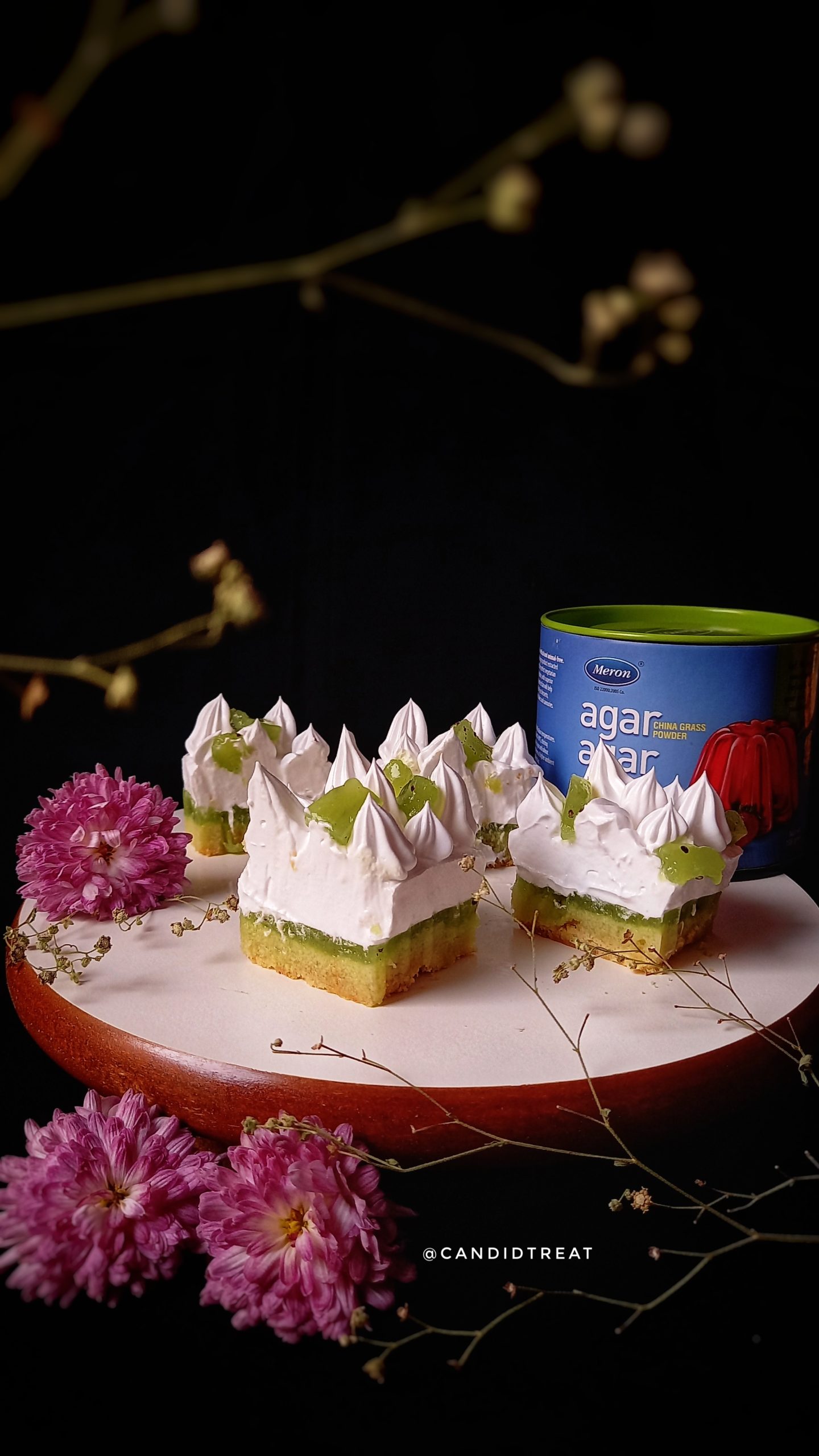 Creamy Kiwi Dessert | Cake Kiwi Jelly Slice - Candid Treat