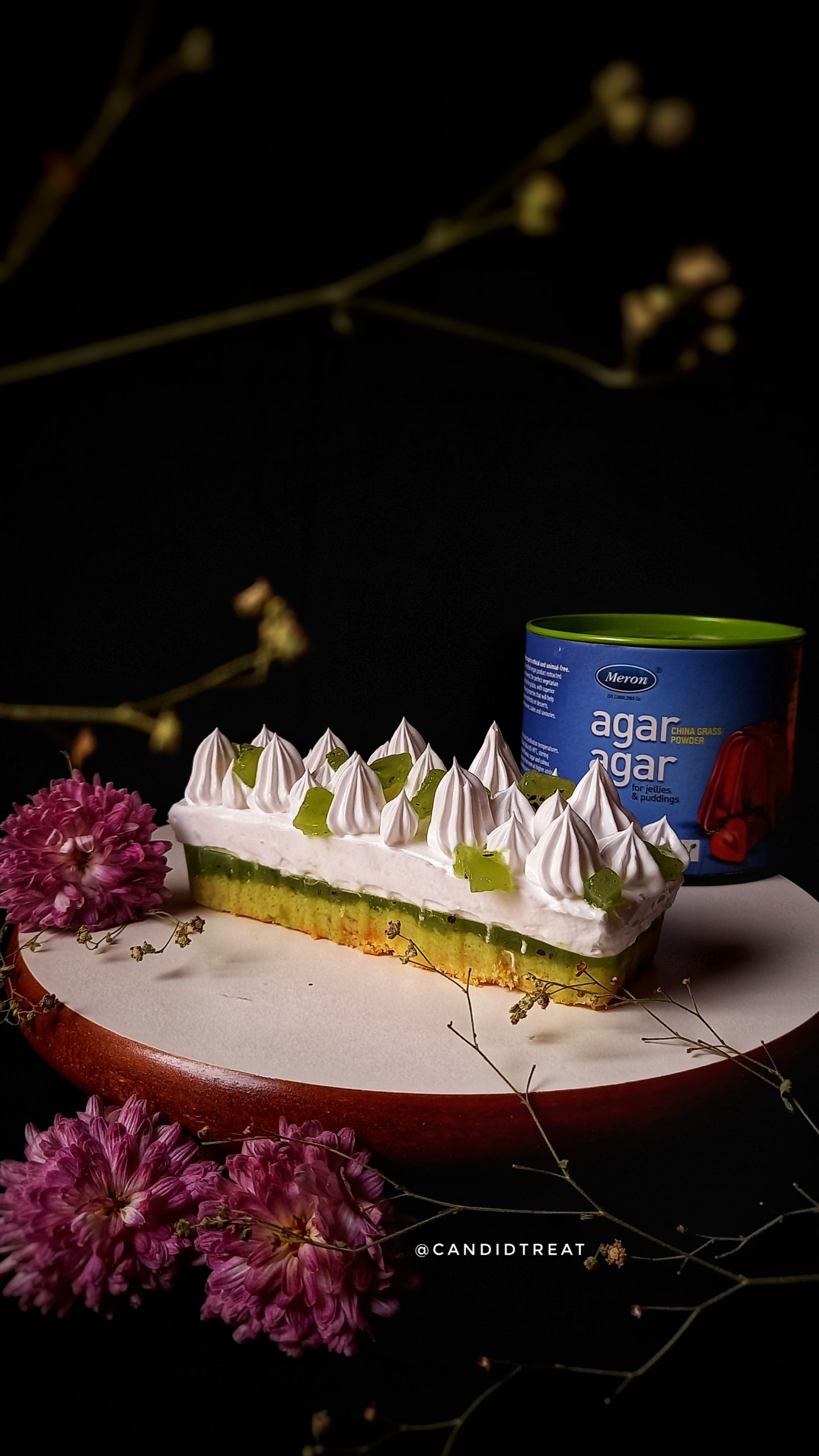 Creamy Kiwi Dessert | Cake Kiwi Jelly Slice - Candid Treat