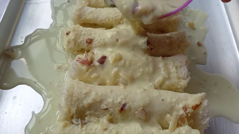 Bread Malai Roll | Easy Dessert Recipe - Candid Treat