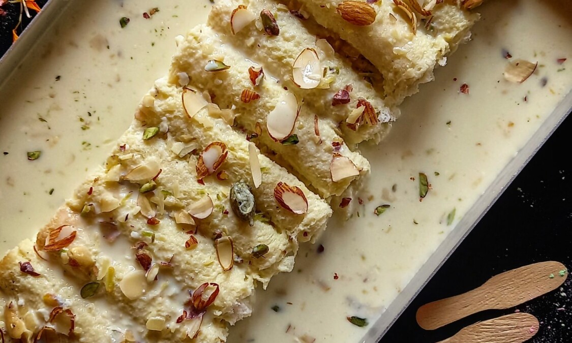 Bread Malai Roll | Easy Dessert Recipe - Candid Treat