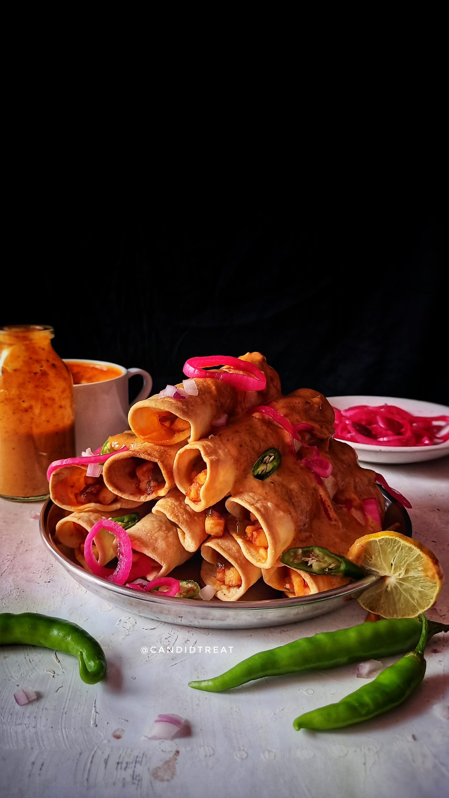 Paneer Taco Roll | With Butter Masala Sauce – Candid Treat