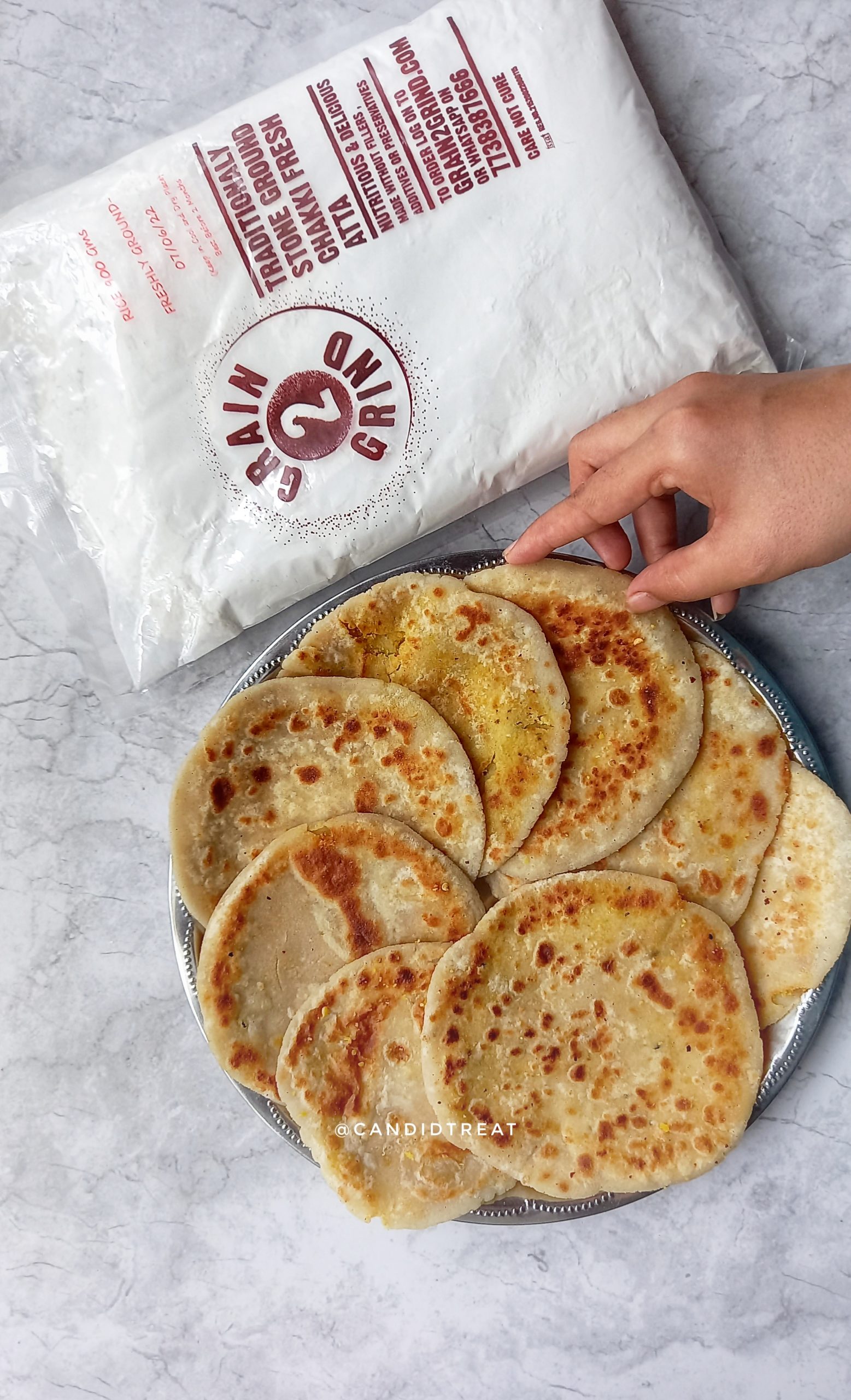 Chawal ka Paratha | Stuffed Paratha Recipe - Candid Treat