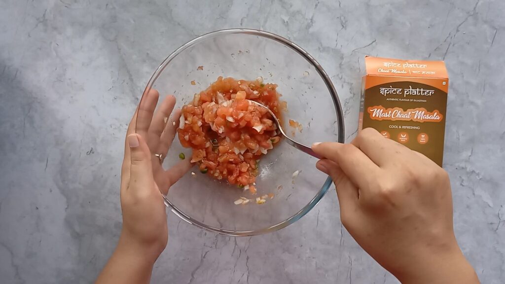 Papad Cone Chaat Recipe | टमाटर की चाट – Candid Treat