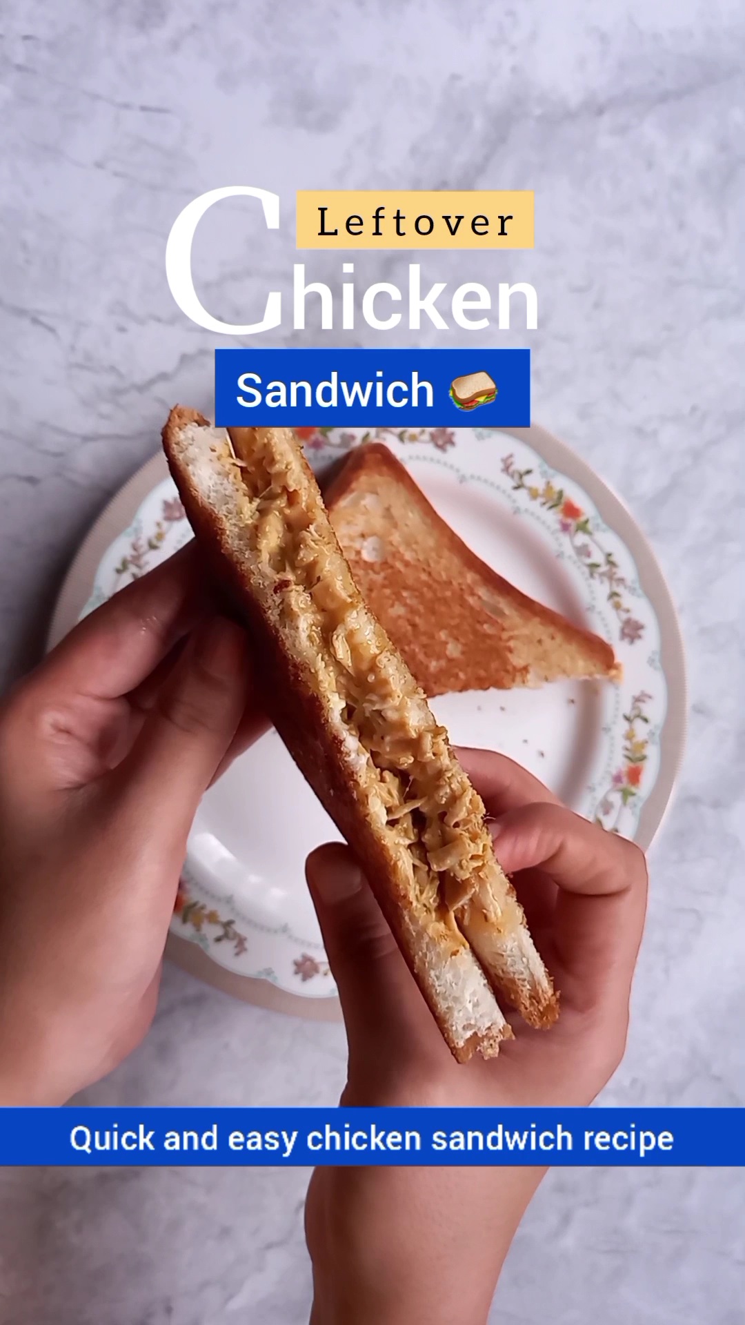 Leftover Chicken Sandwich | Snack Recipe – Candid Treat