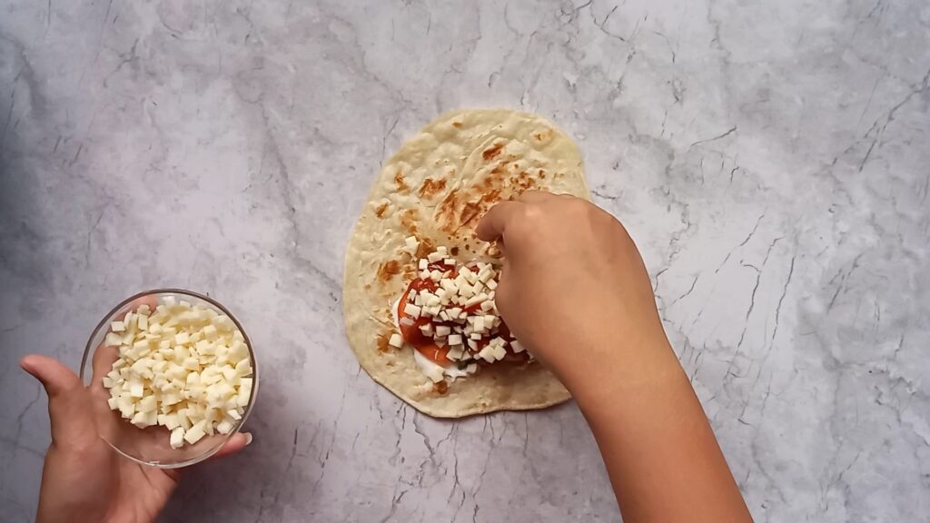 Veg Wrap Recipe | Leftover Roti Veg Wrap - Candid Treat