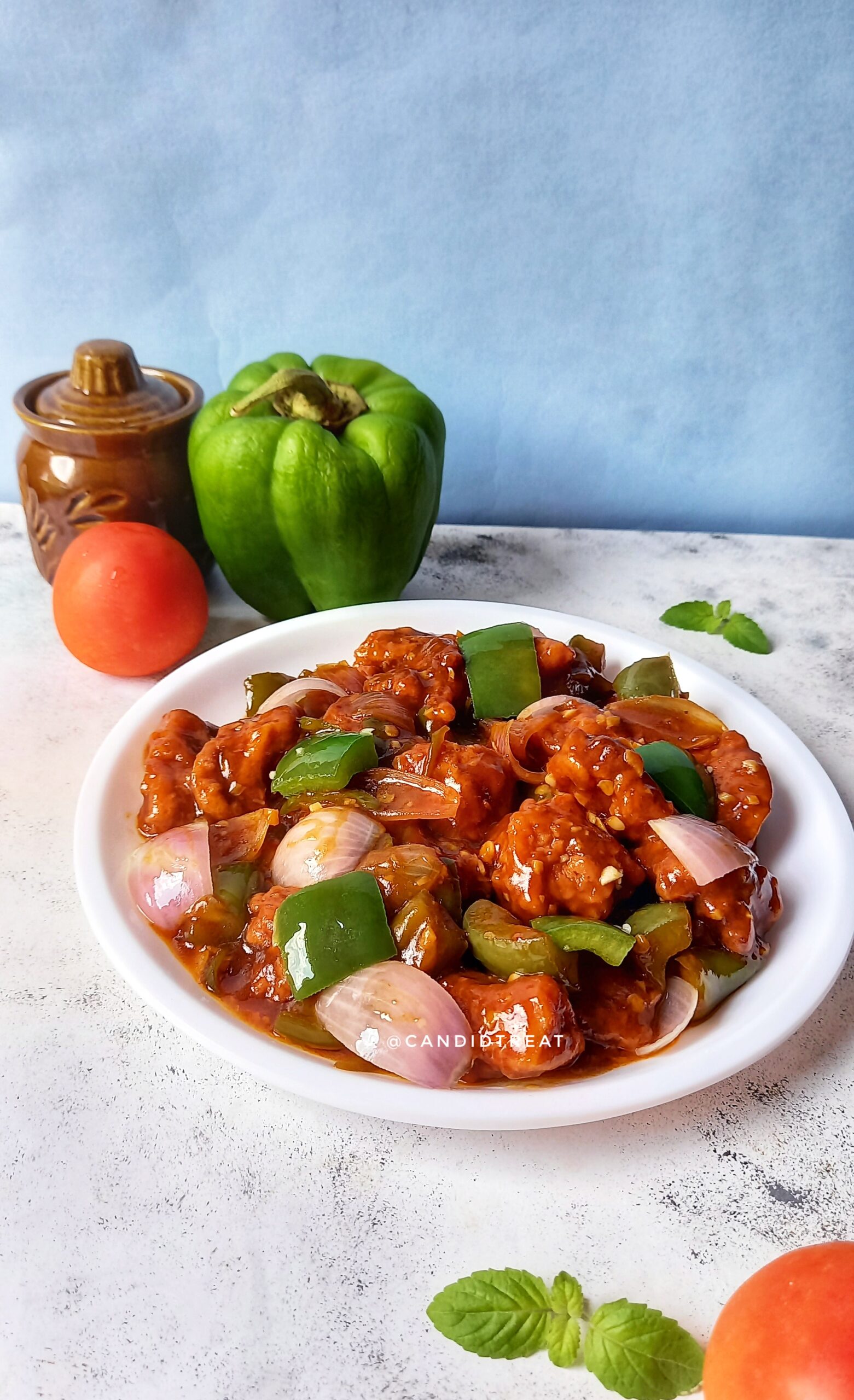 Chili Chicken Recipe - Candid Treat