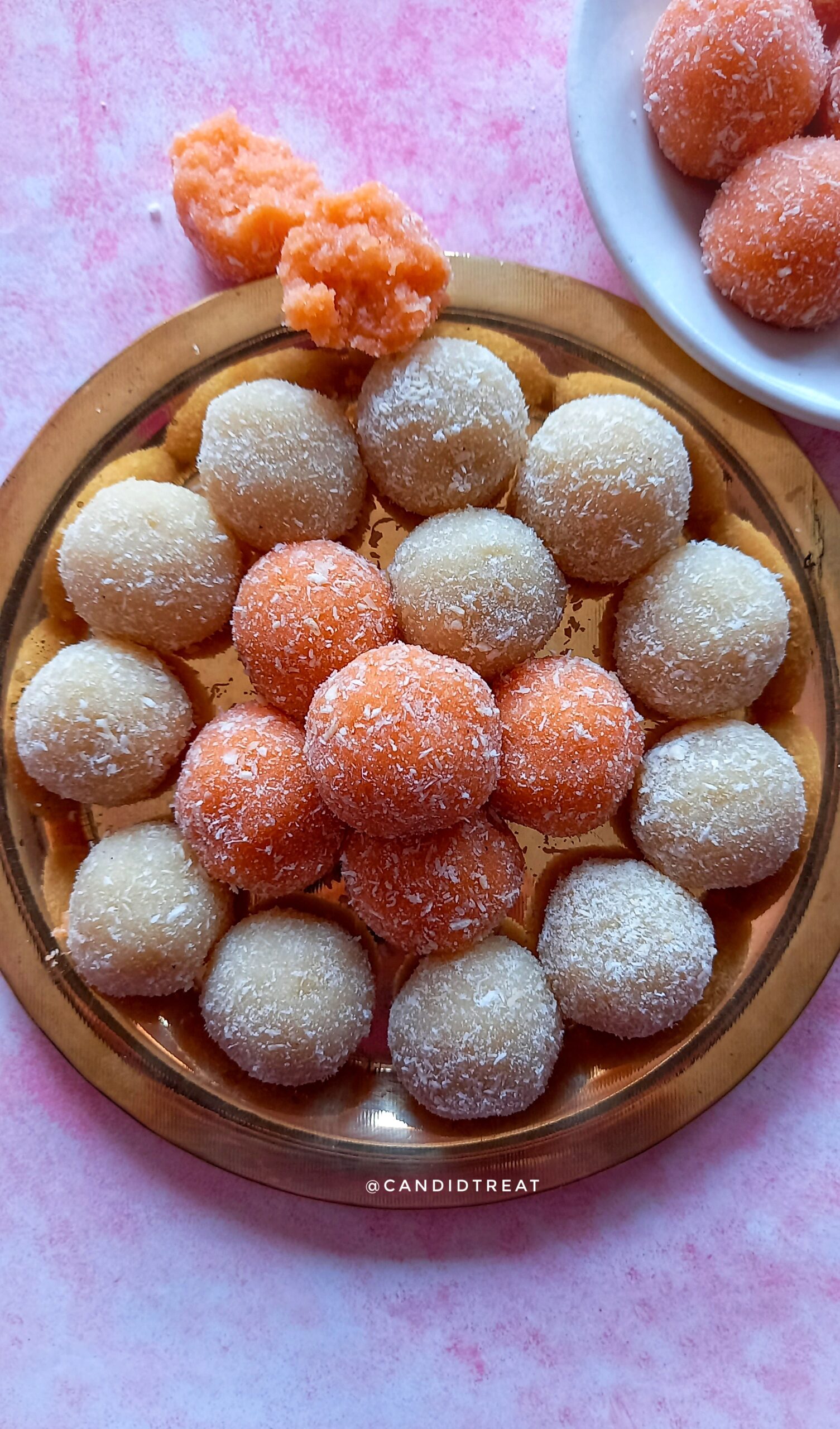 10-minutes Coconut Ladoo Recipe | Coconut Ladoo - Candid Treat