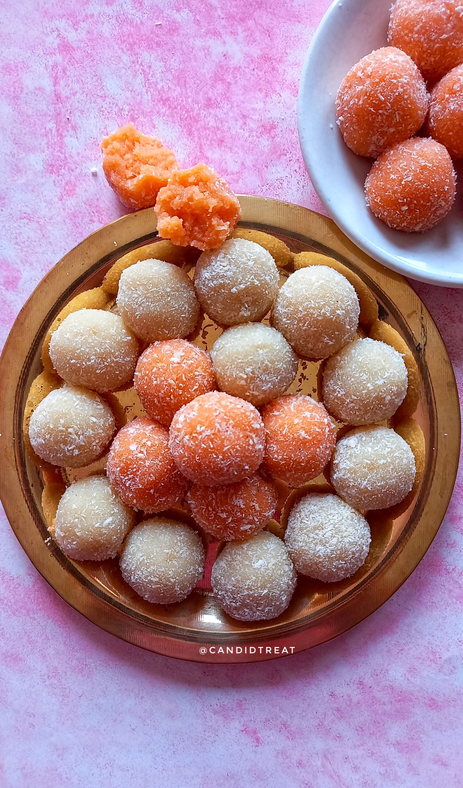 10-minutes Coconut Ladoo Recipe | Coconut Ladoo - Candid Treat