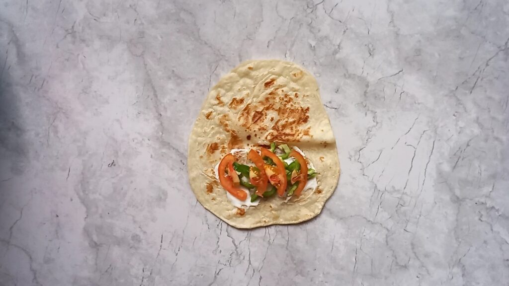 Veg Wrap Recipe | Leftover Roti Veg Wrap - Candid Treat