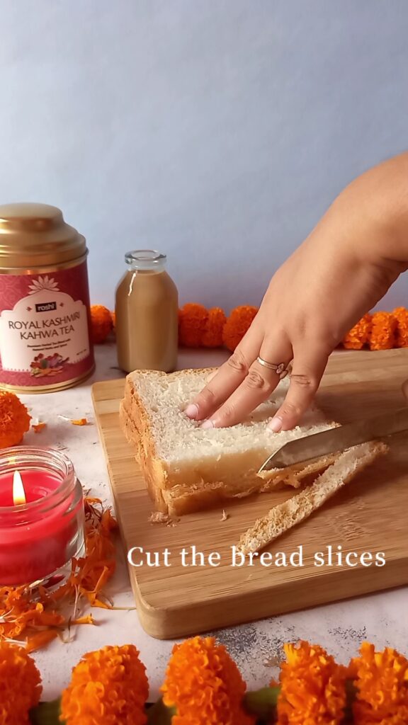 Tea Flavored Bread Pastry | 10-minutes Dessert - Candid Treat