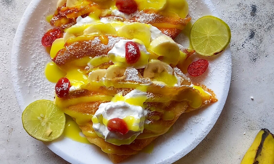 Eggless Lemon Crepe Recipe - Candid Treat