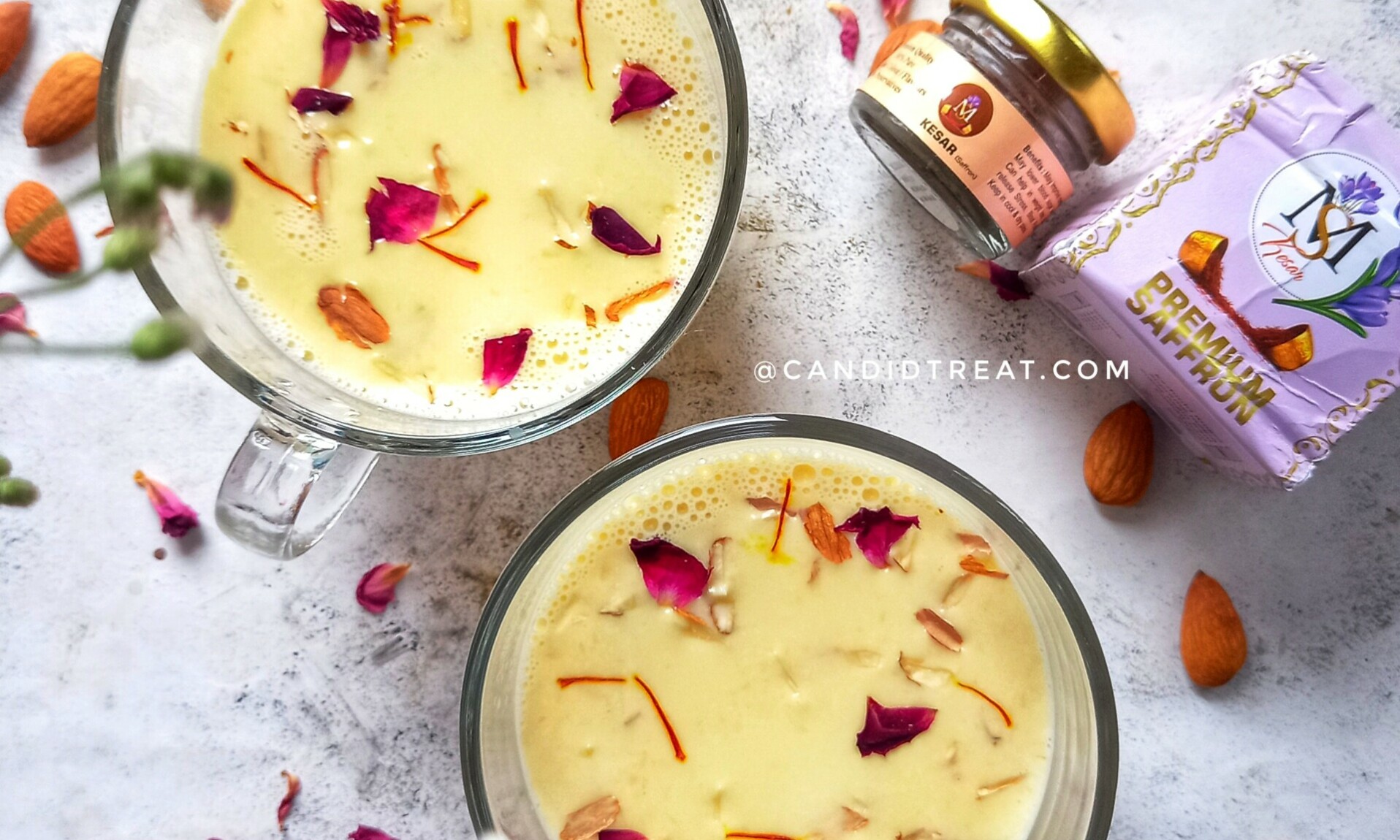 Kesar Badam Milk Recipe Ramadan Special Candid Treat