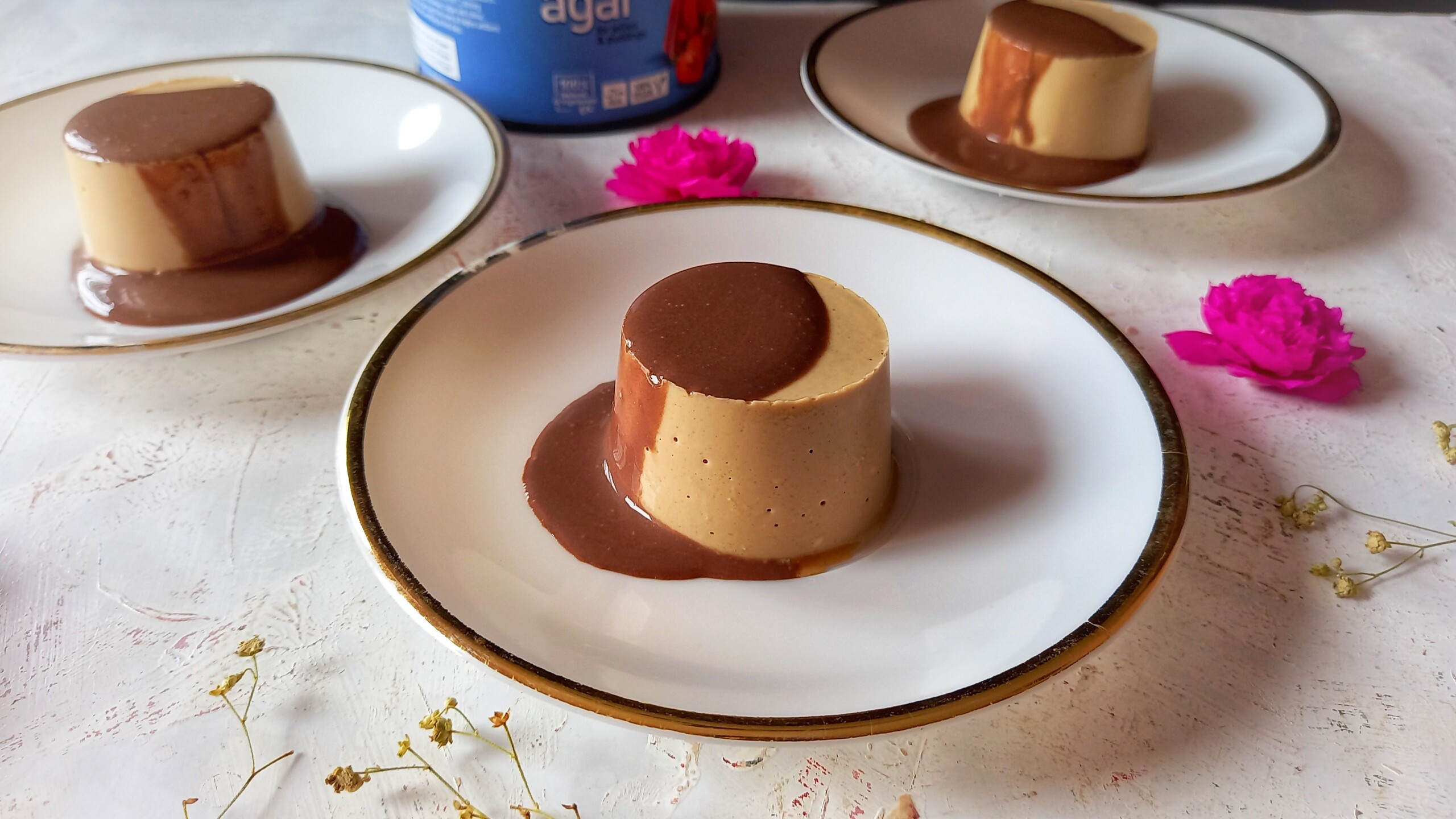 Coffee Panna Cotta Recipe with Agar-agar - Candid Treat