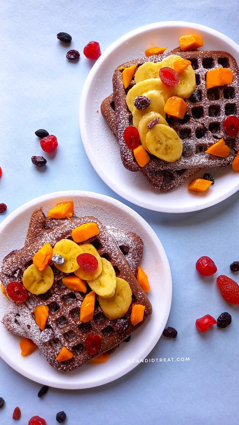 Bajra Millet Waffles | Millets Recipe - Candid Treat