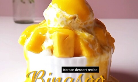 Mango Bingsoo | Korean Dessert Bingsu - Candid Treat