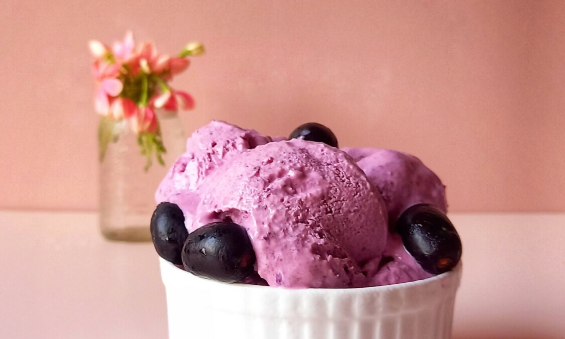 Jamun Ice-Cream Recipe | No churn Ice-Cream – Candid Treat